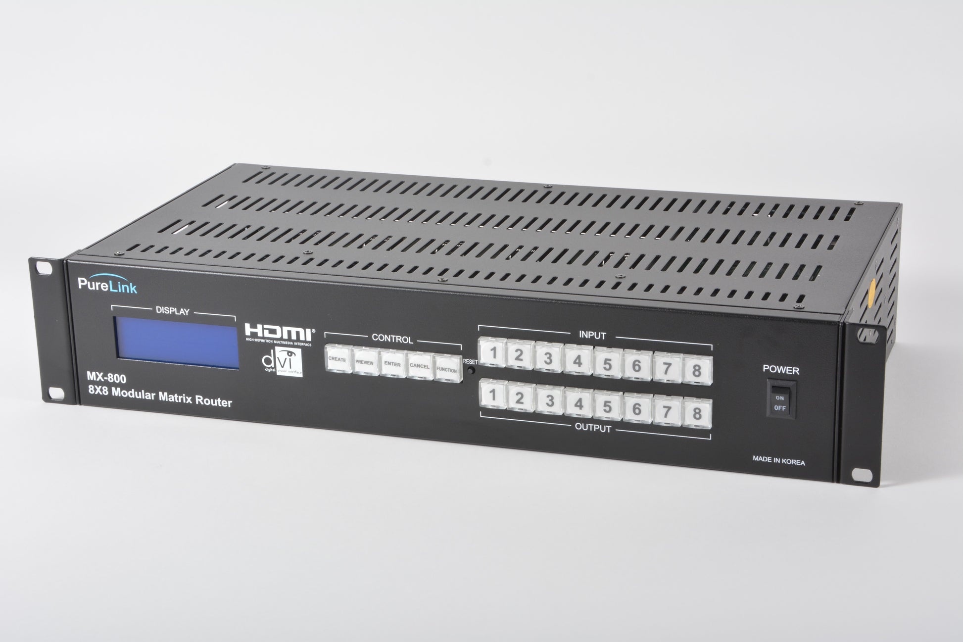 PureLink MX-800 8X8 Modular Matrix Router 3x Slot Cards 8x4 HDMI HD-Ba ...