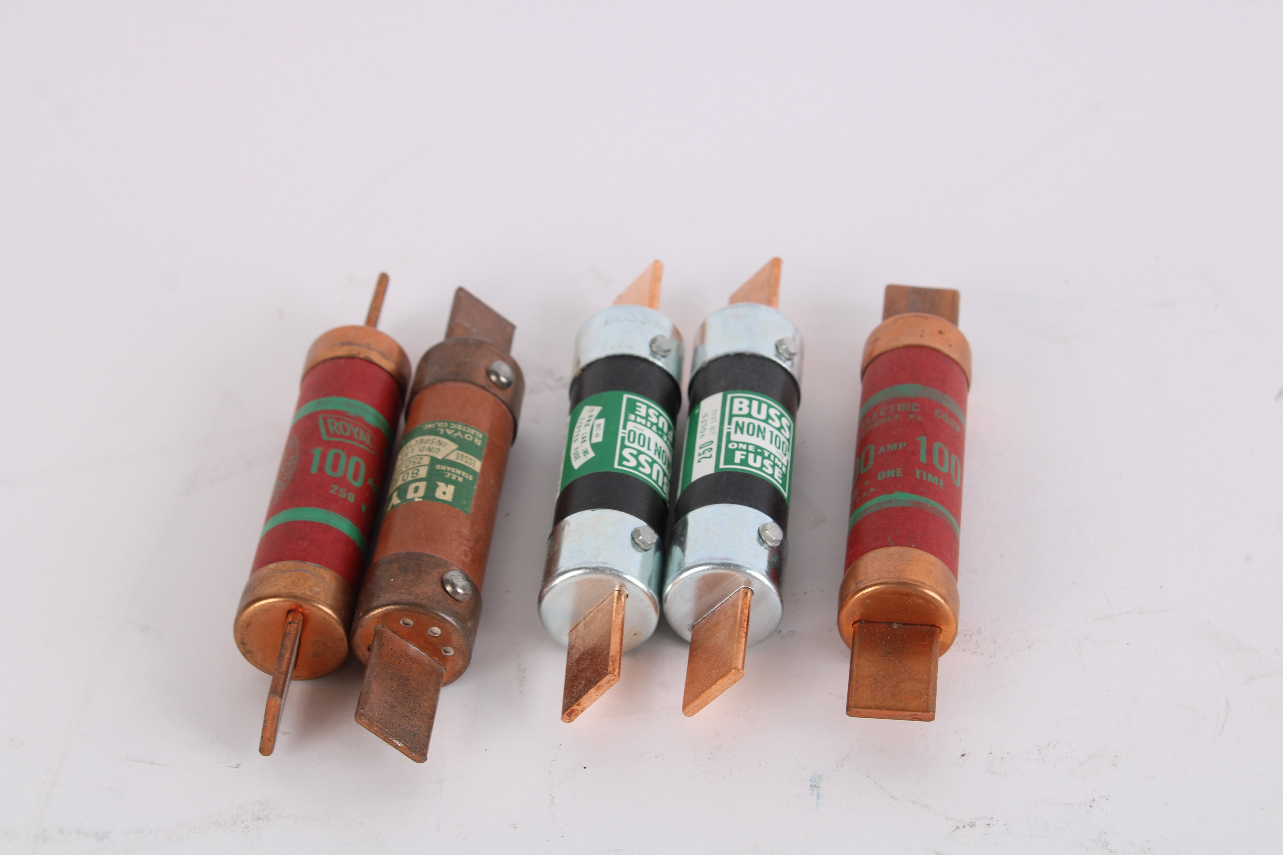 New Buss NON100 One Time Fuse NON 100 250Volt 100 AMP - Lot of 6 – NTC Tech