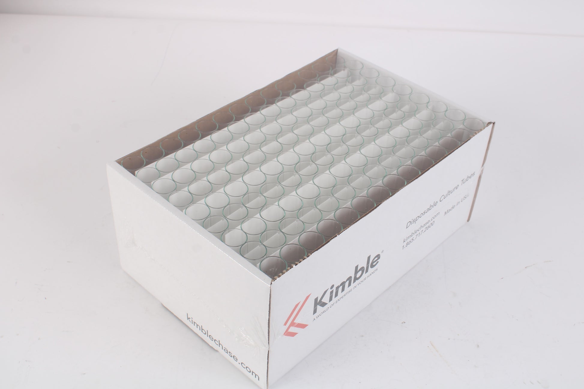 KIMBLE Plain Disposable Borosilicate Glass Tube, 55 mL - Case of 125 ...