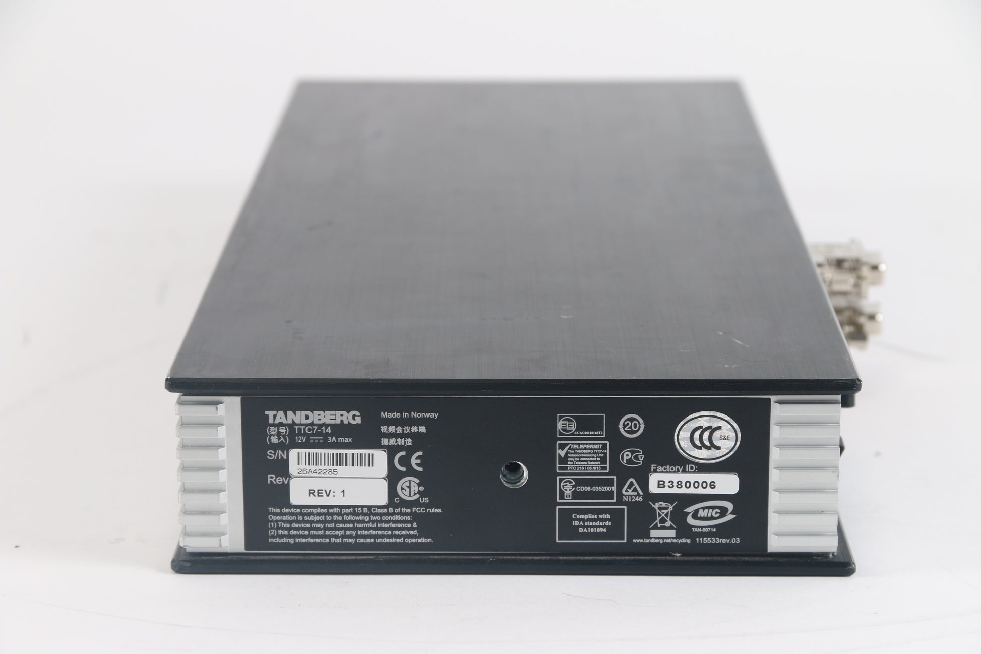 Tandberg TTC7-14 Video Conferencing System Main Module Only – NTC Tech