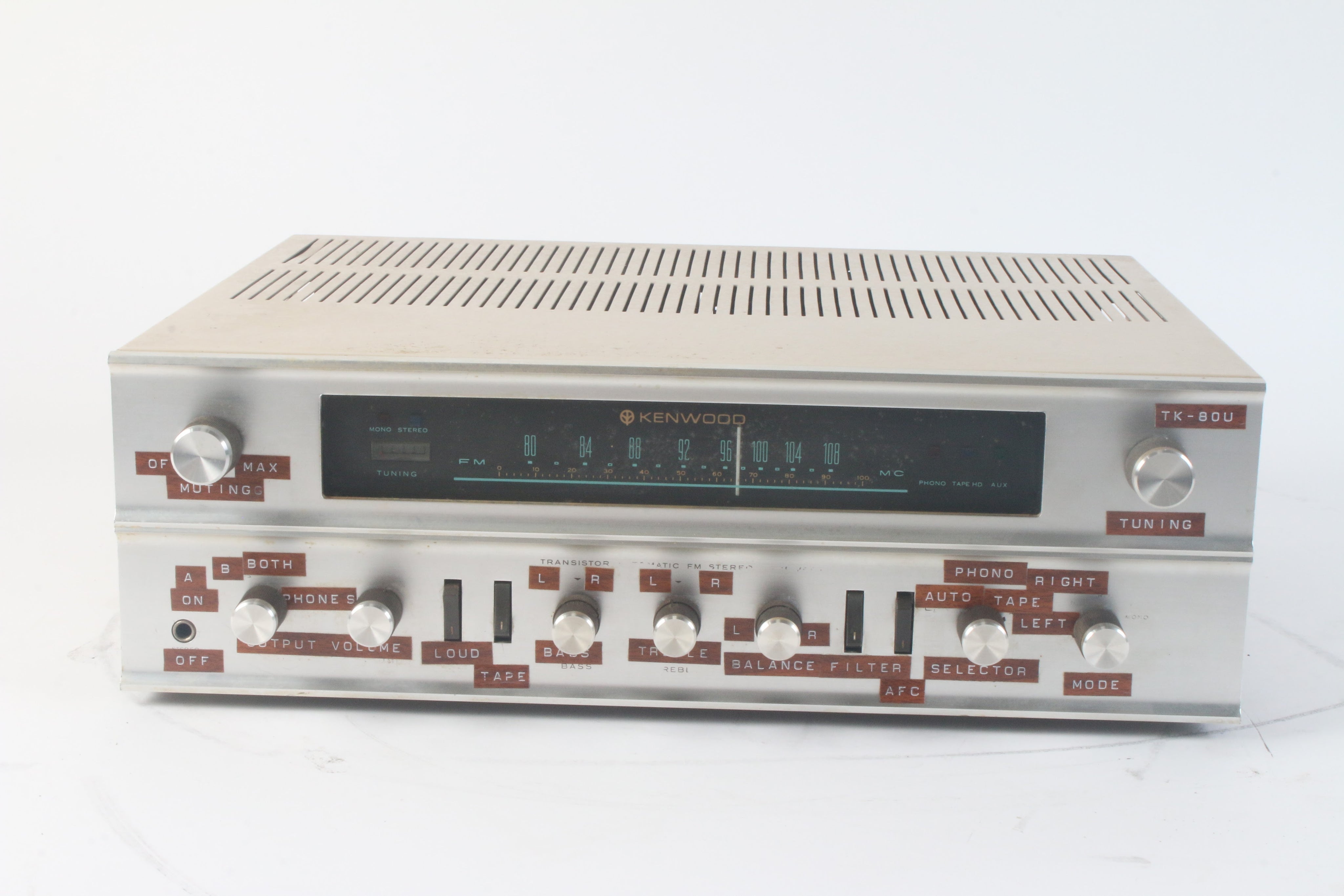 Kenwood TK-80U Vintage Transistor Automatic FM Stereo Receiver - AS IS – NTC Tech