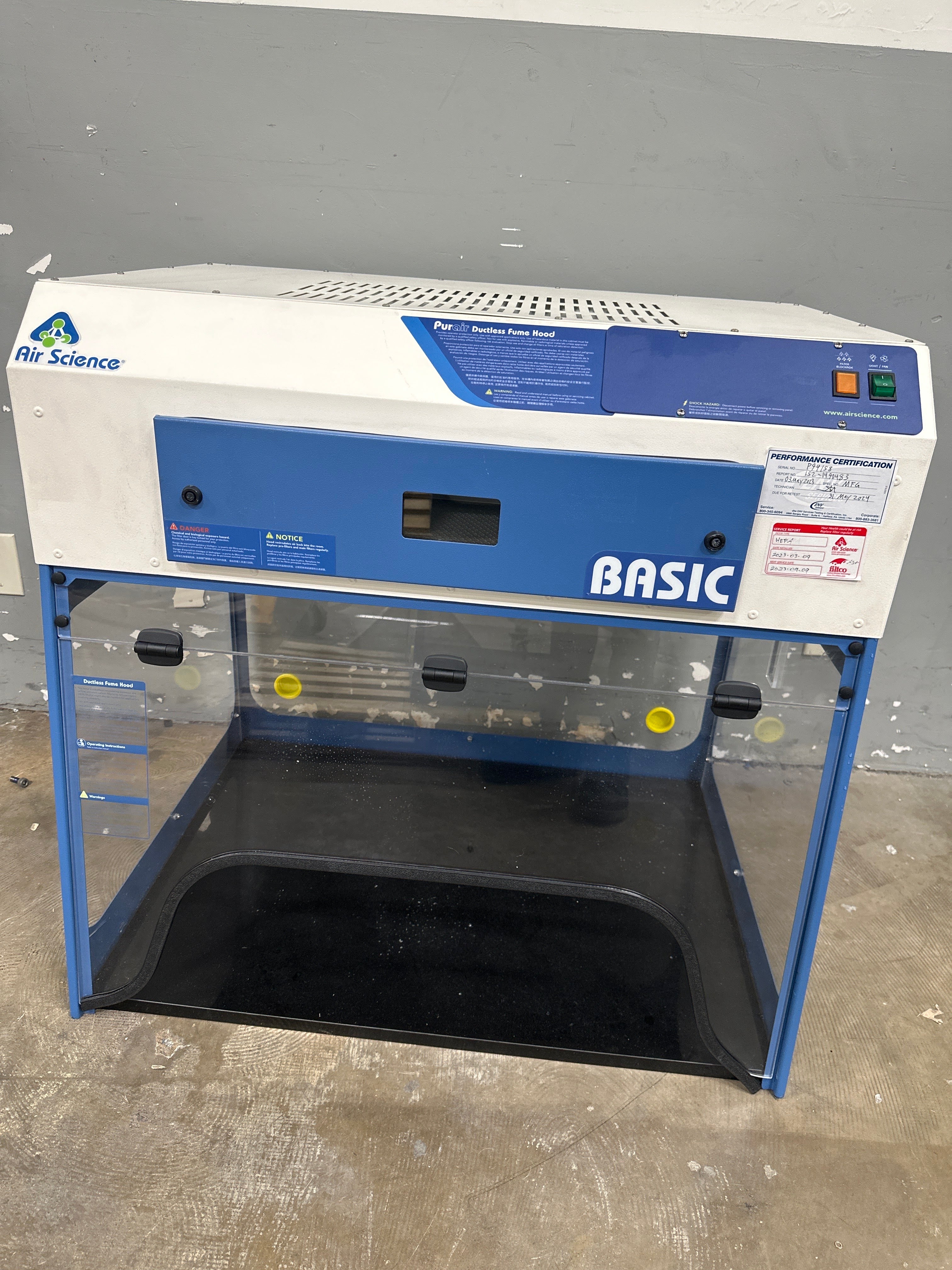 Air Science PURAIR-P5-36-XT Ductless Fume Hood: Advanced Containment f – NTC Tech