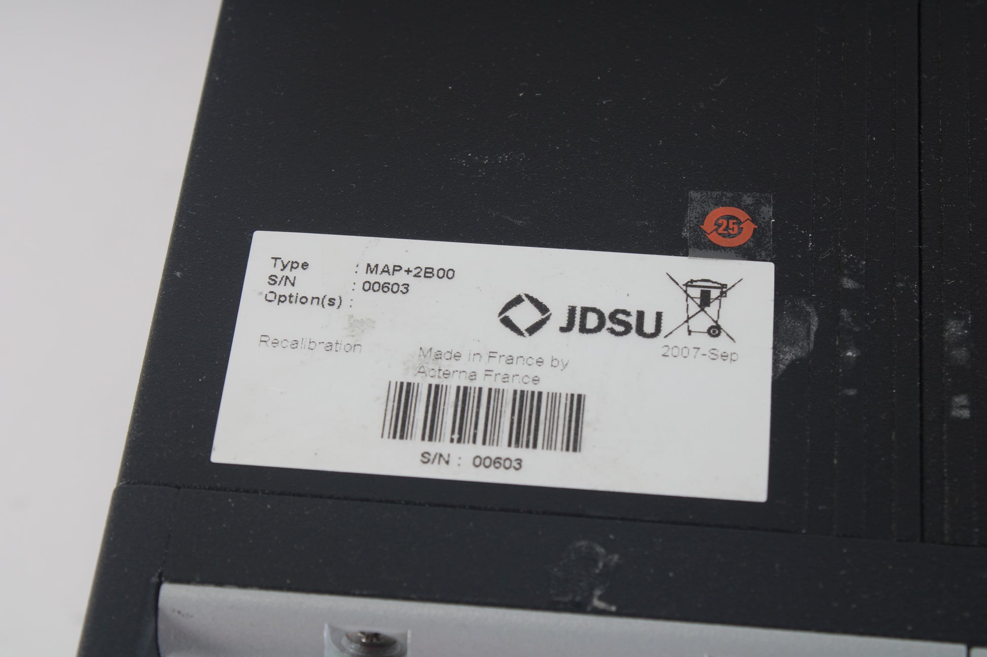 JDSU MAP+2B00 3 Module Benchtop Mainframe with 1x Source BBS Module ...