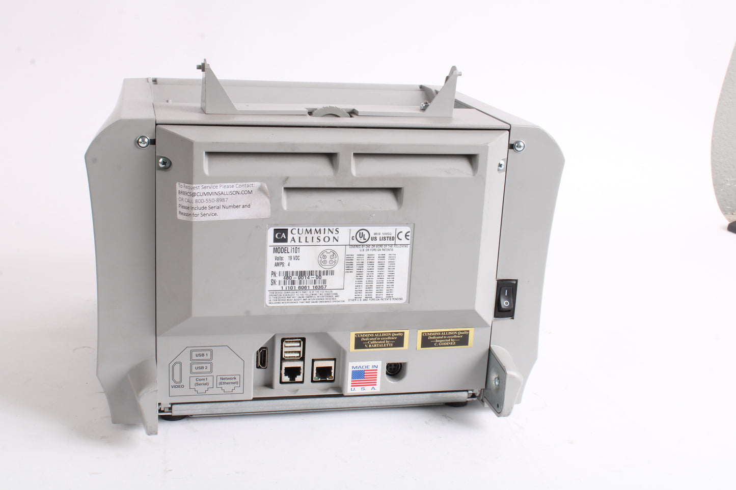 Cummins Allison i101 JetScan IFX i100 Auto Currency Counter 480-9014-0 ...