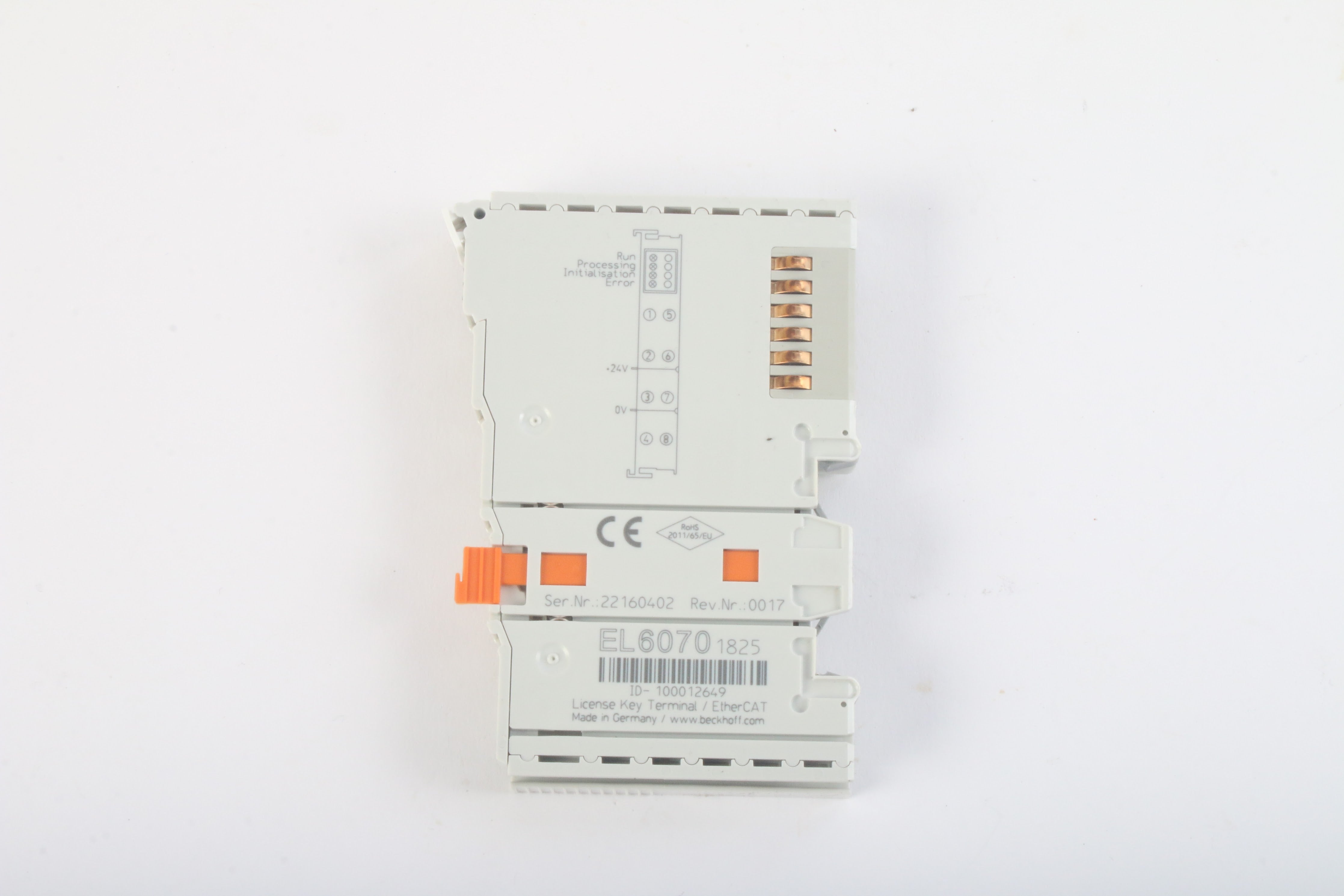 Beckhoff EL6070 License Key Terminal – NTC Tech