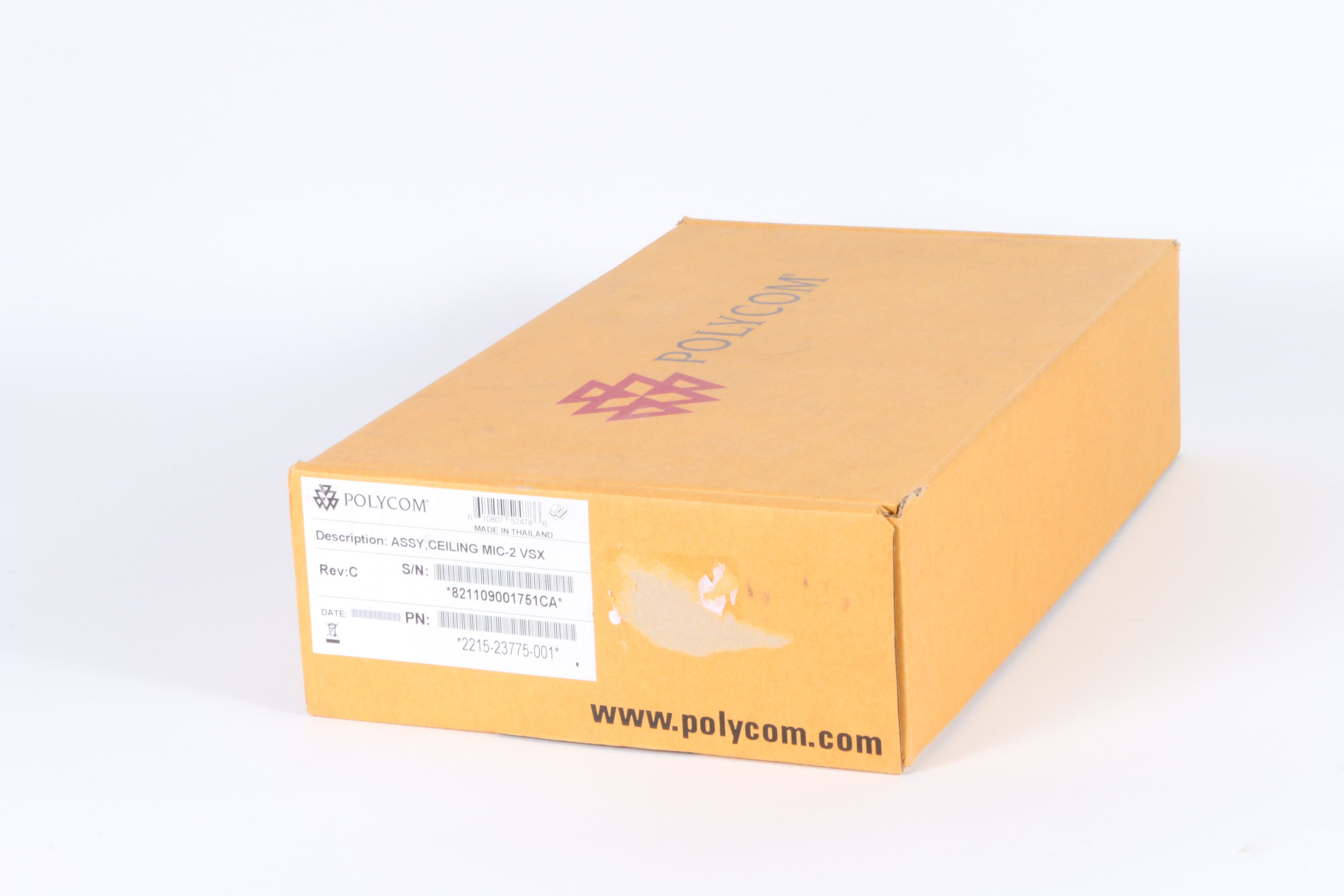 New Polycom 2215-23775-001 Assy, Ceiling MIC-2 VSX - 610807524786 – NTC ...