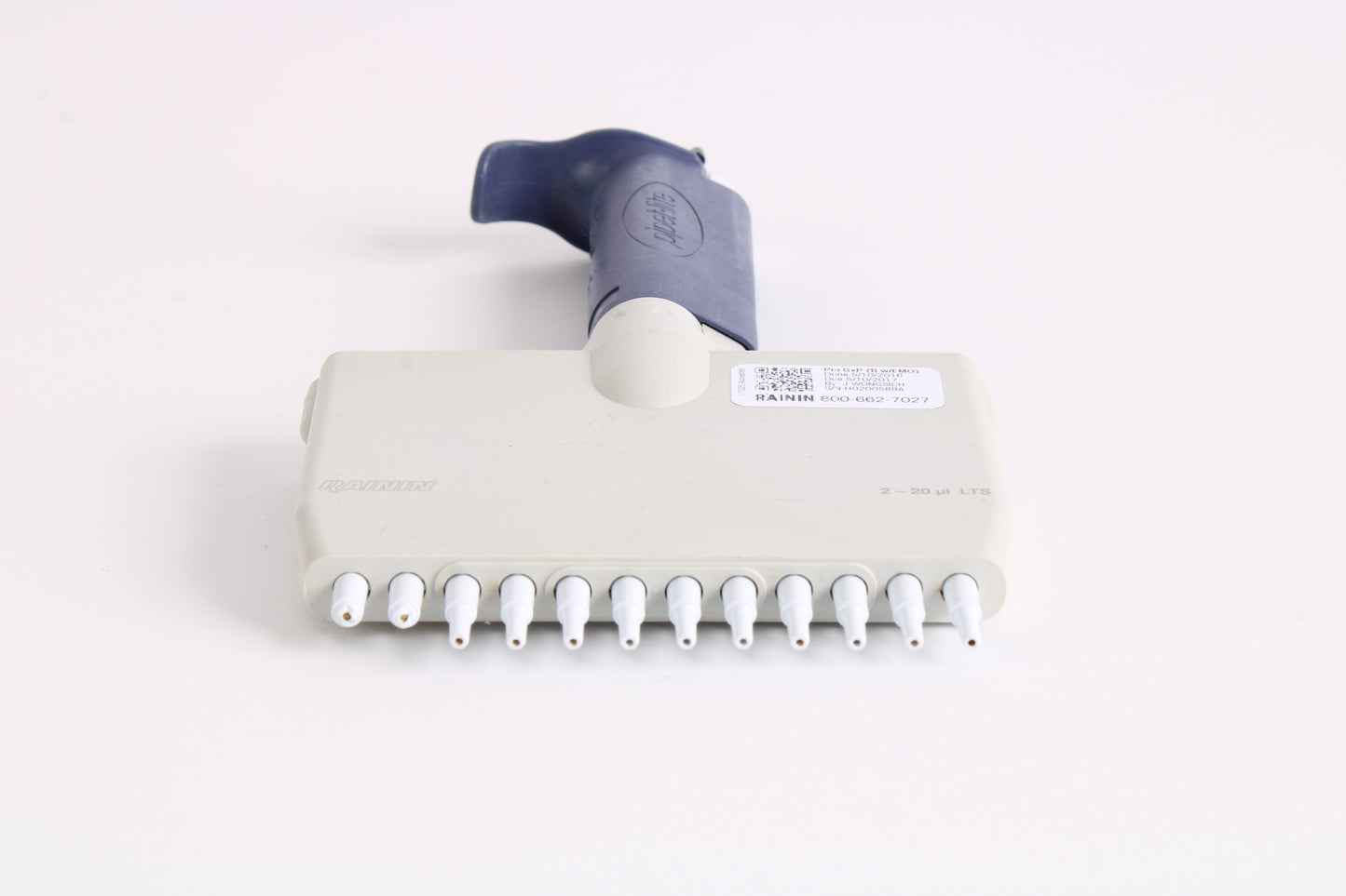 Rainin Pipet-Lite L20 2-20ul LTS 12-Channel Pipette - Two Tip Broken ...