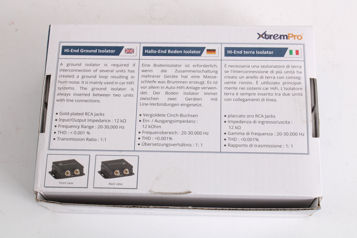 XtremPro Hi-End Loop Noise Isolator/Filter for Car Audio 65042 - New – NTC Tech