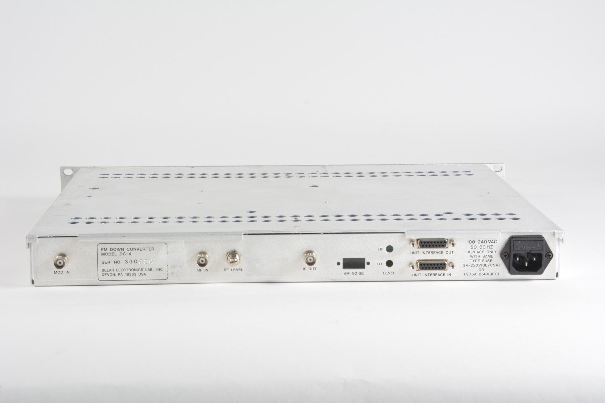 Belar DC-4 FM Down Converter – NTC Tech