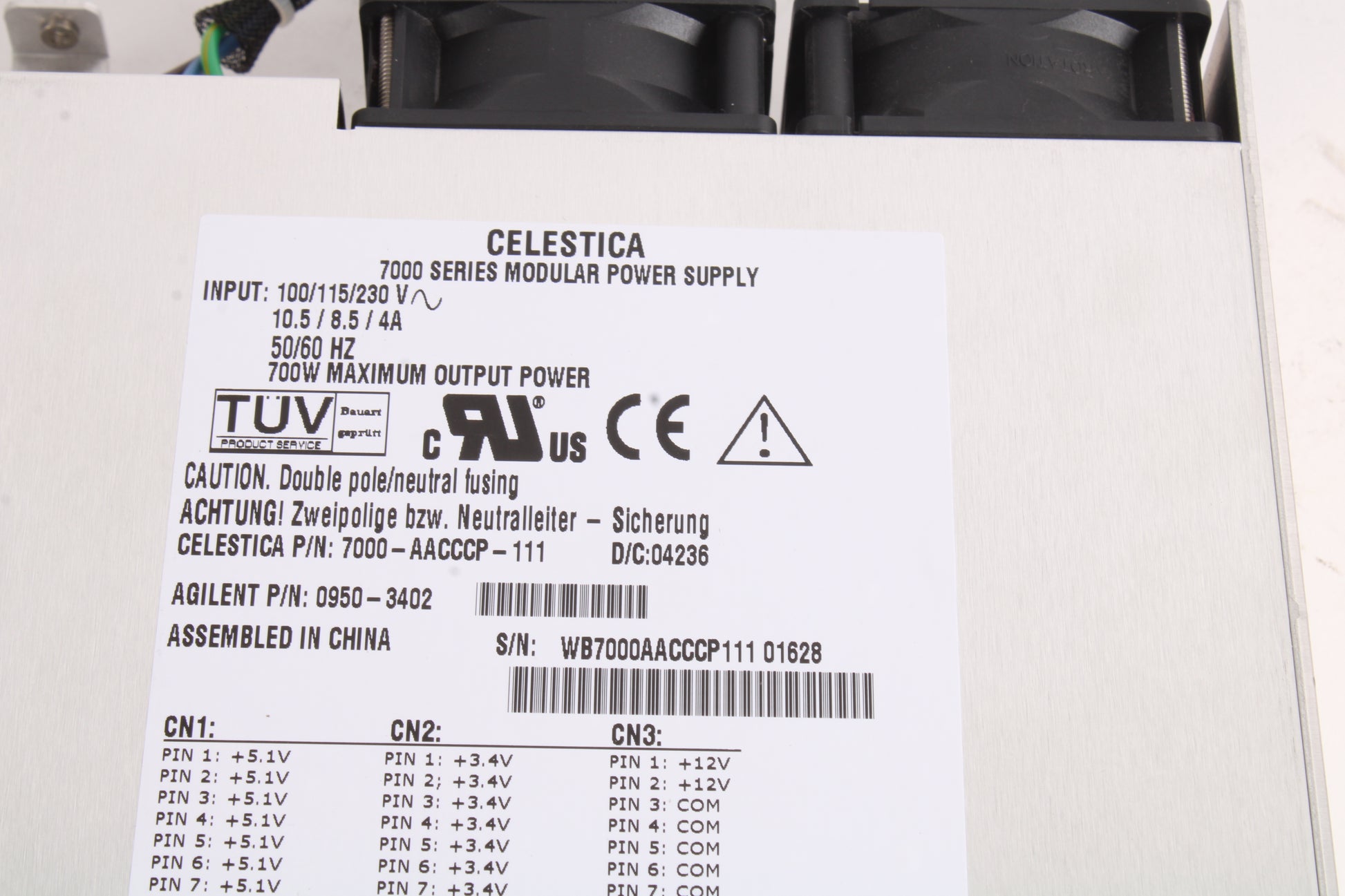 Agilent Celestica 7000-AACCCE-111 700W Power Supply 700W 0950-3402 for ...