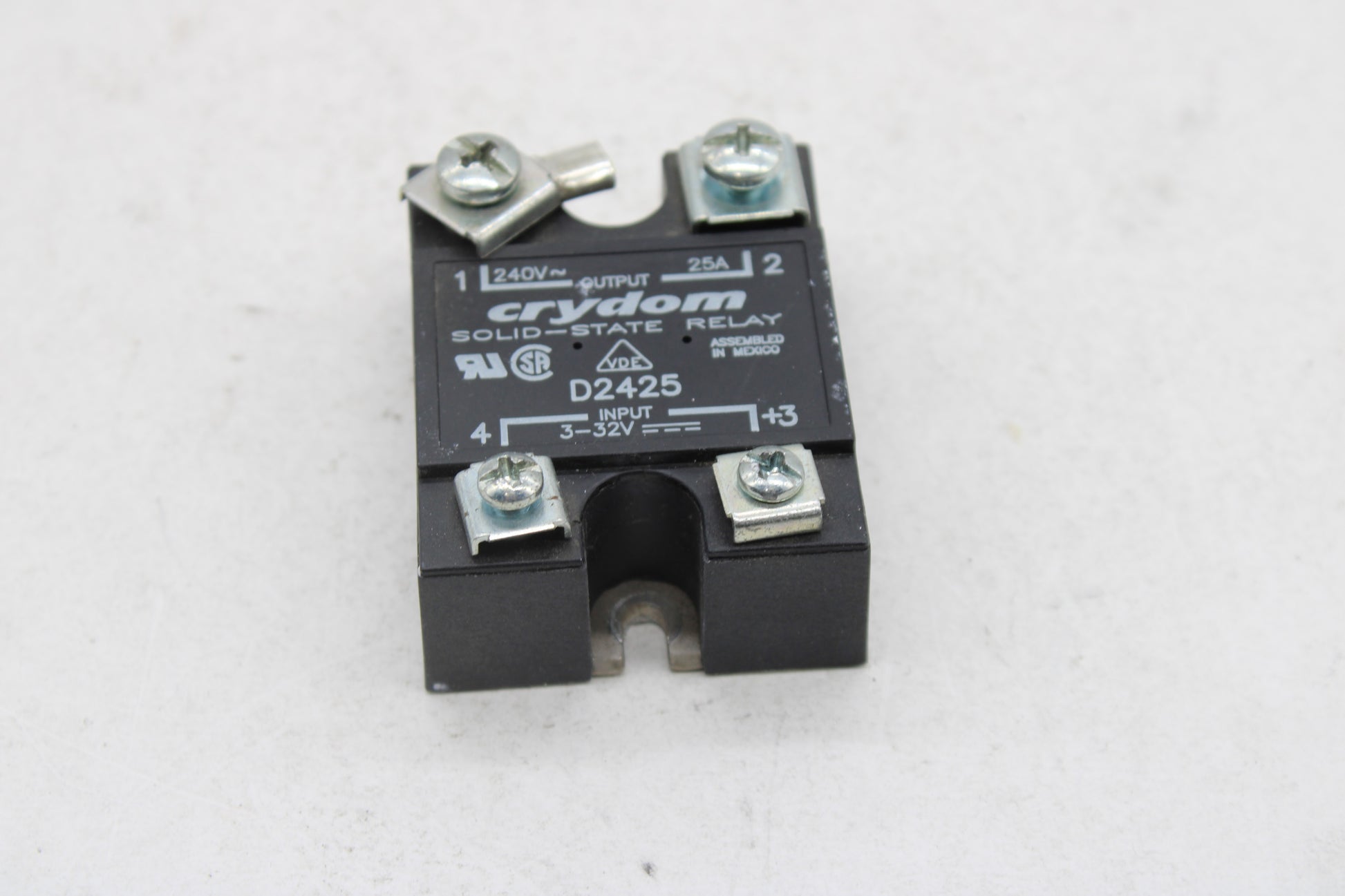 Crydom D2425 Solid-State Relay 3-32VDC Input 240VAC 25A Output – NTC Tech