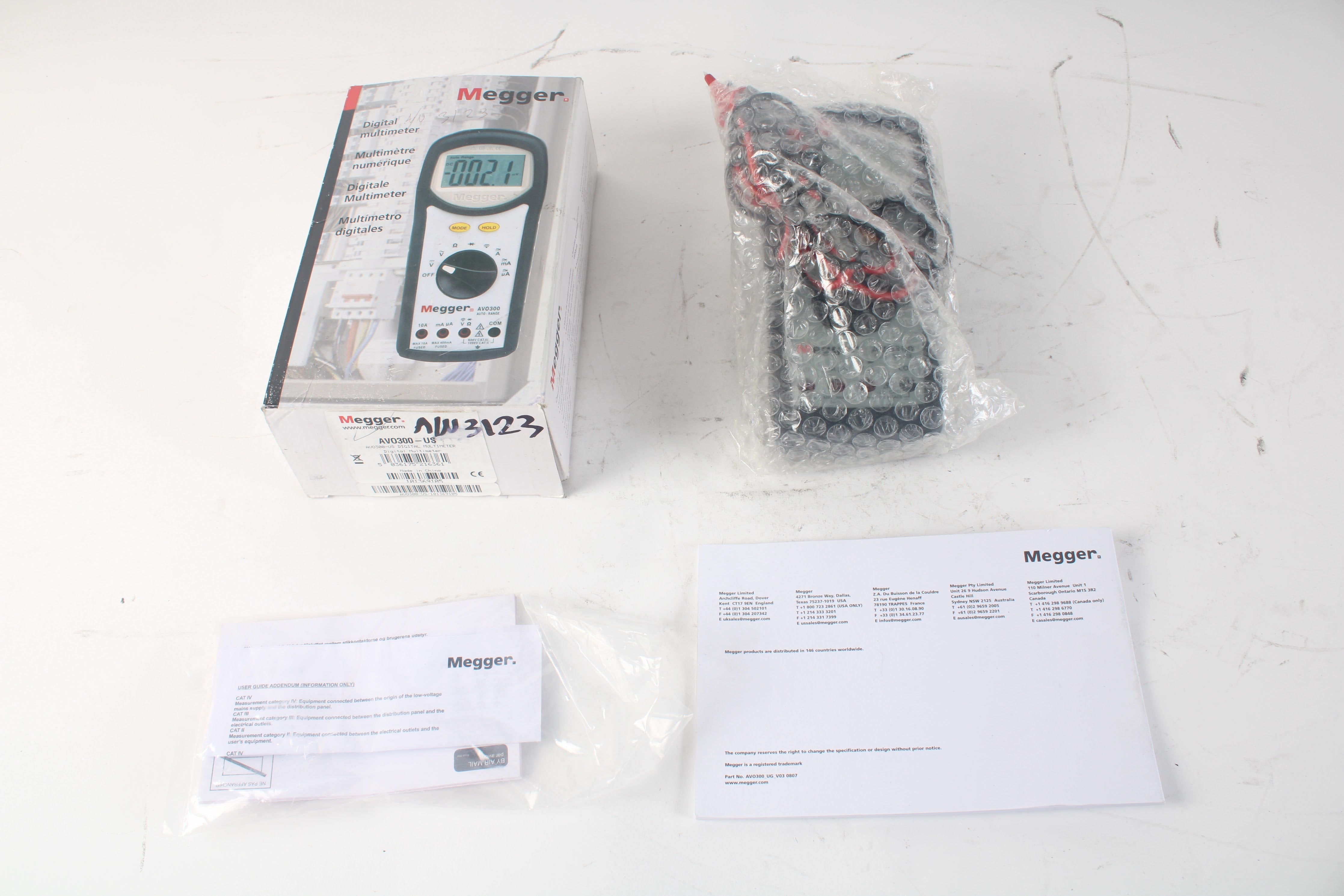 Megger AVO 300 - US Digital Multimeter Auto-Ranging Designed for Elect ...