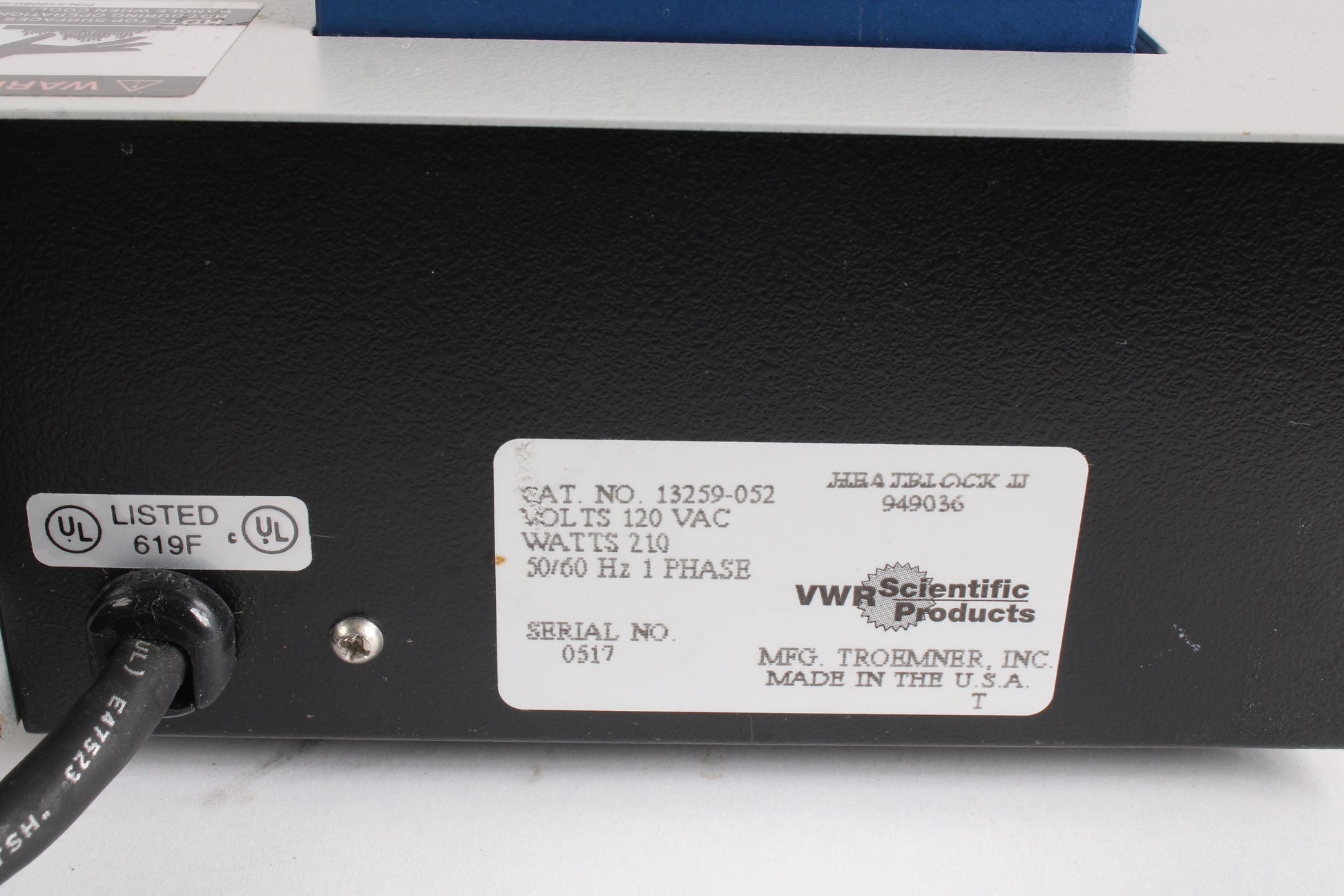 VWR Scientific Heatblock II 13259-052 Select Heatblock With 2x Heatblo ...