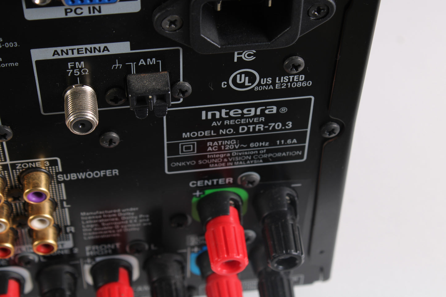 Integra DTR-70.3 9.2 Channel Network AV Receiver - Fair Condition – NTC ...