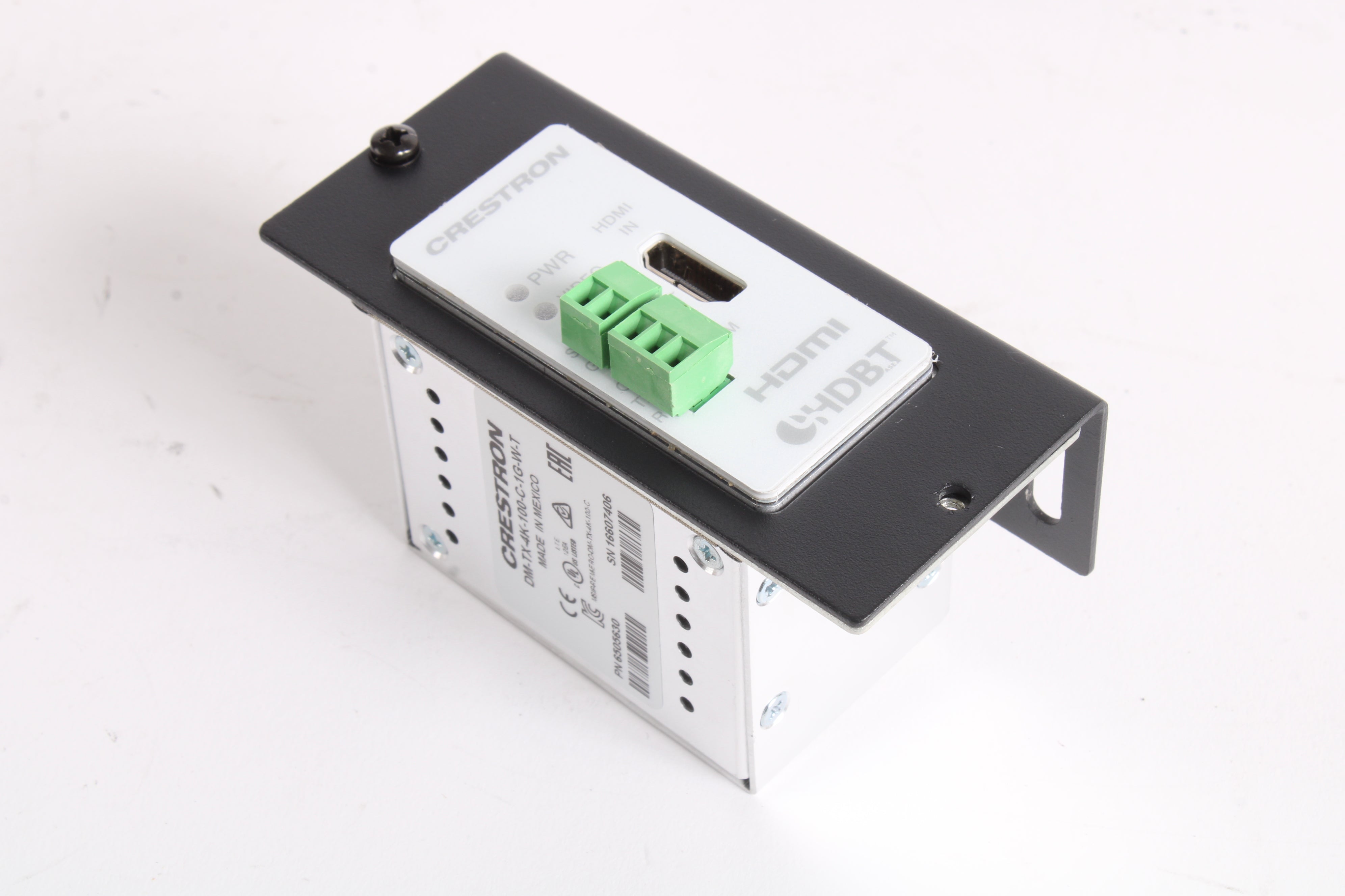 Crestron DM-TX-4K-100-C-1G-W-T Wall Plate 4K DigitalMedia 8G+ Transmit ...