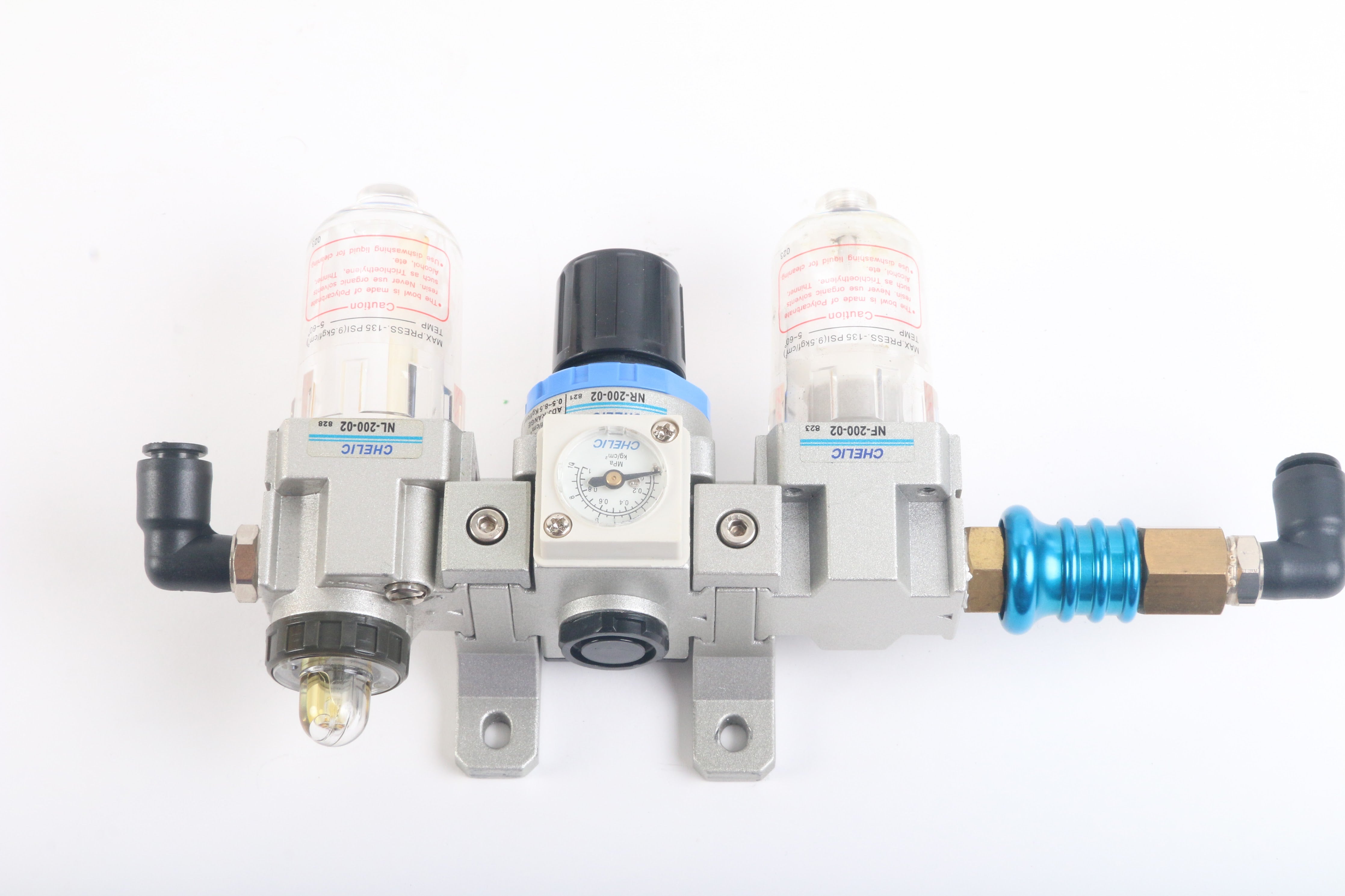 Chelic NF-200-02 Air Filter+NR-200-02 Regulator+ NL-200-02 – NTC Tech
