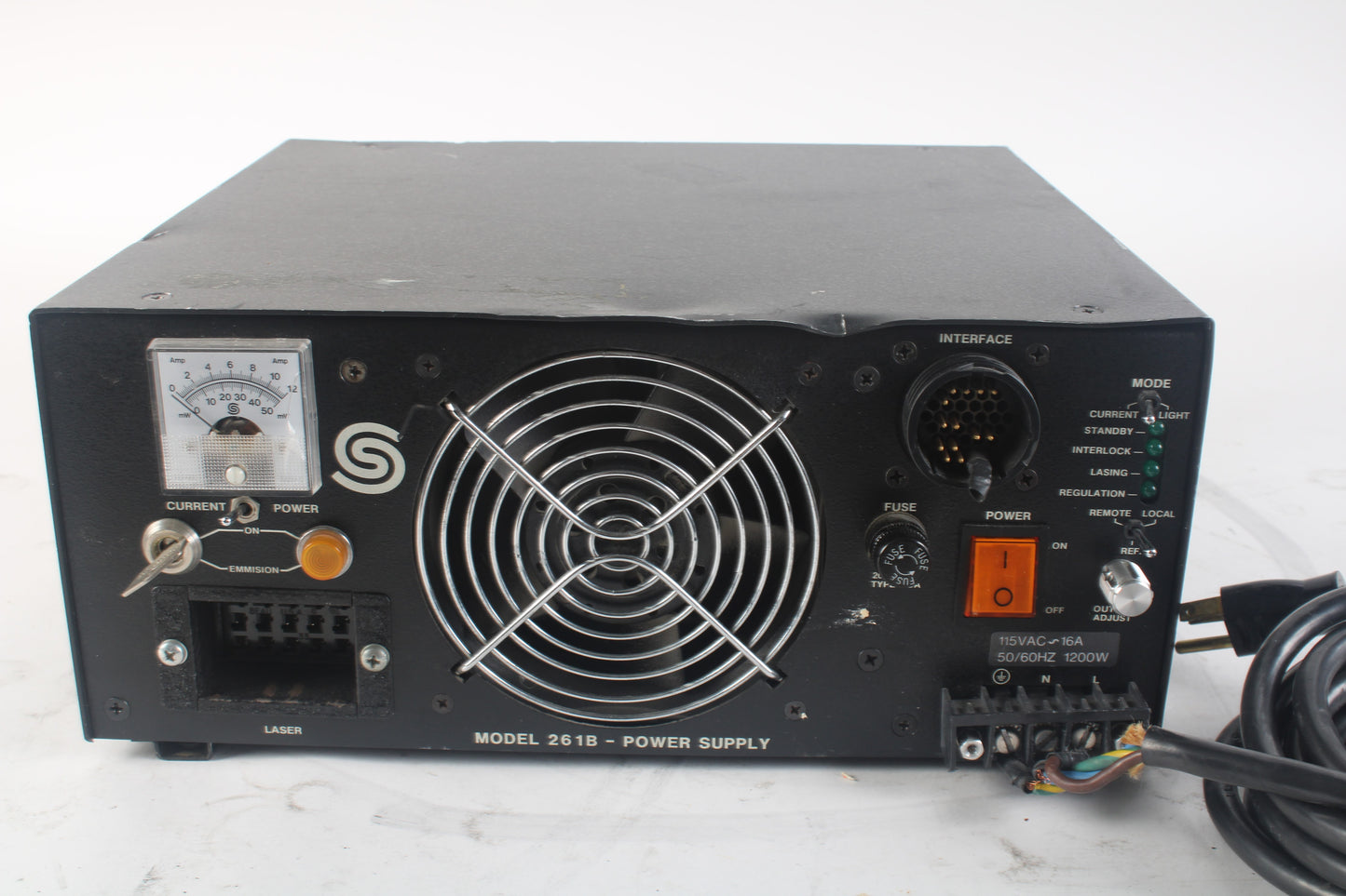 Spectra-Physics 261B-01 Laser Power Supply 115V 50/60Hz 20Amps 1250Wat ...