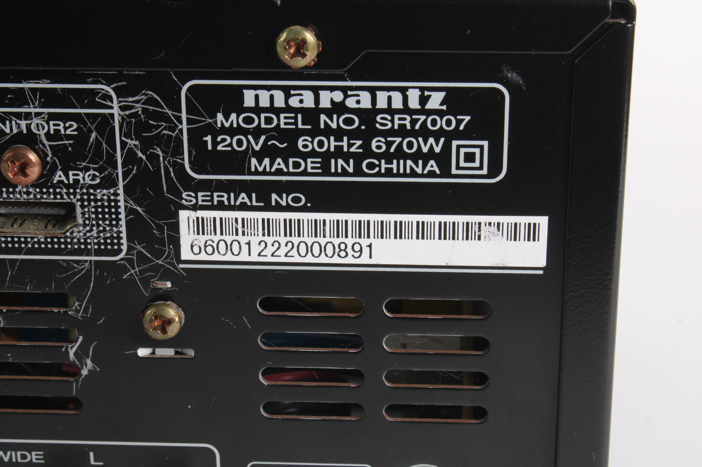 Marantz SR7007 7.2 Channel Home Theater AV Surround Receiver - AS IS ...