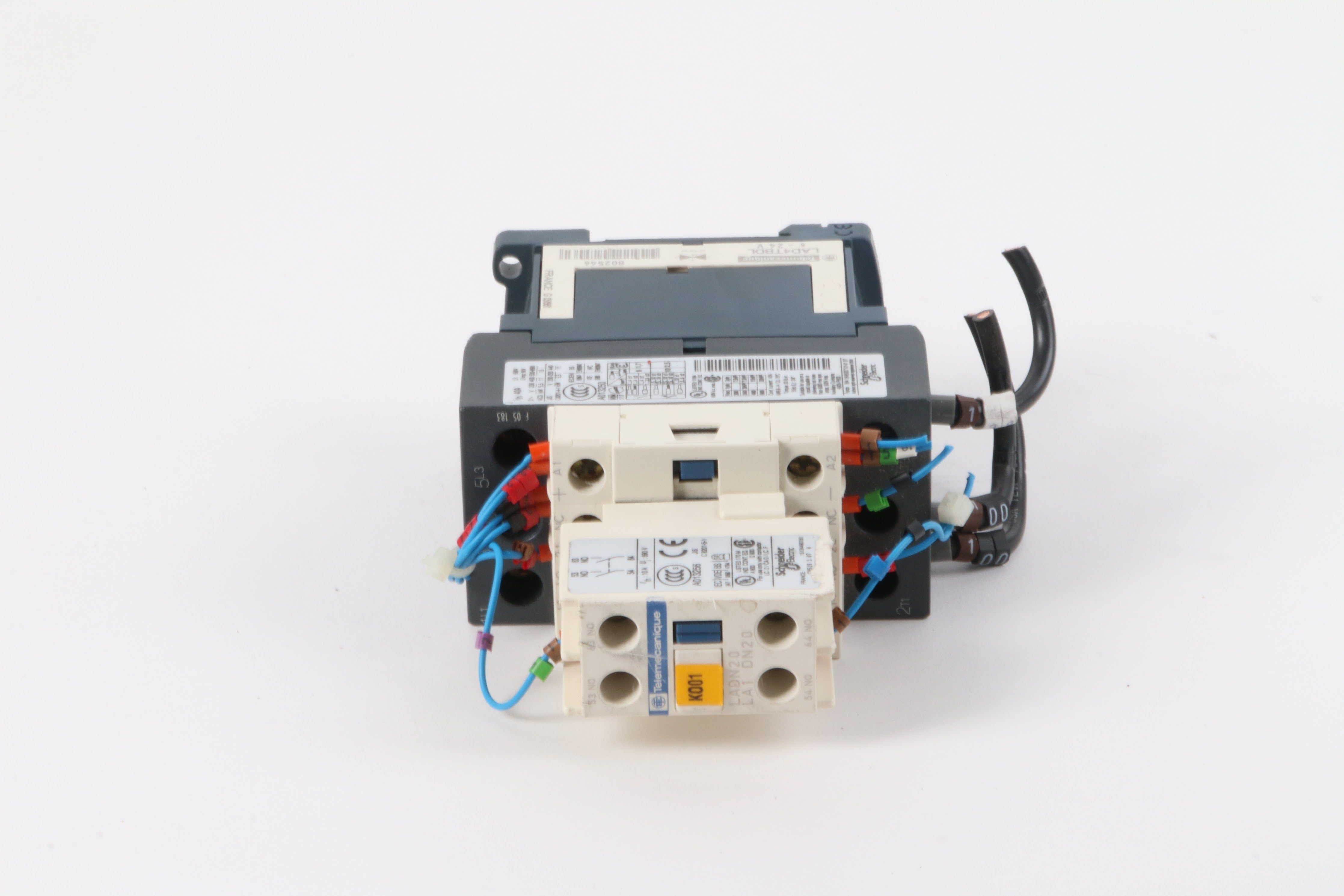 Telemecanique LC1D25BL 24VDC Contactor w/LADN20 LA1 Auxiliary Contact ...