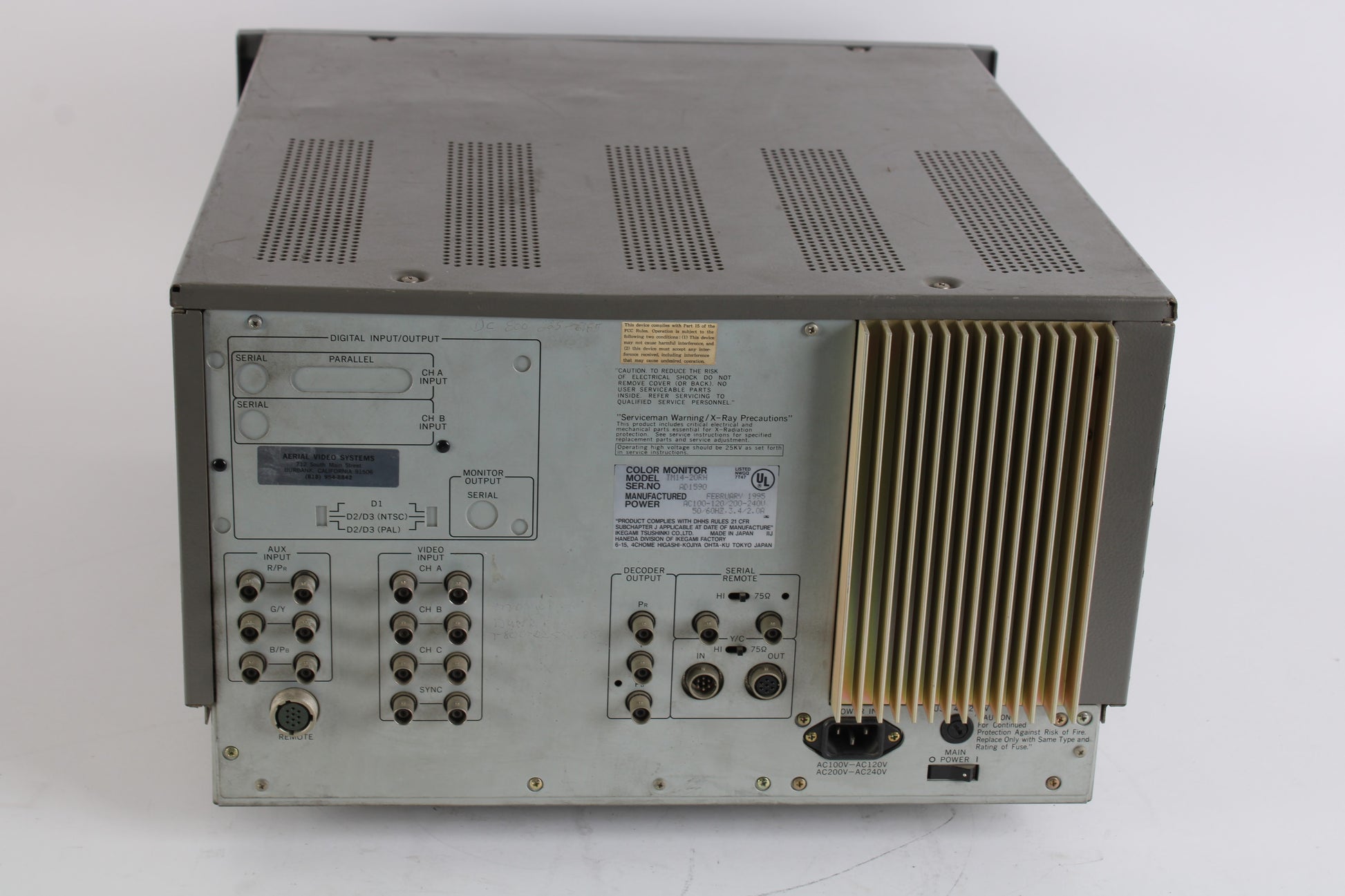 Ikegami TM14-20R 14" Color Retro Gaming Monitor – NTC Tech