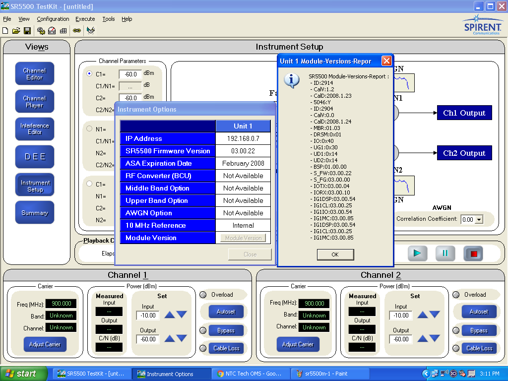 Spirent SR5500M Wireless System RF Channel Emulator (AS-IS - See Detai ...