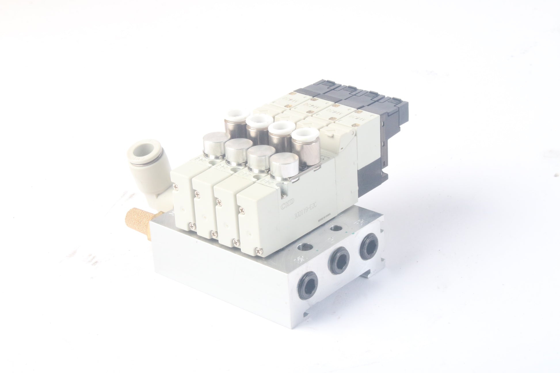 CKD 2x 3GD119-E2C and 2x 4GD119-E2C Solenoid Valves With Manifold – NTC ...