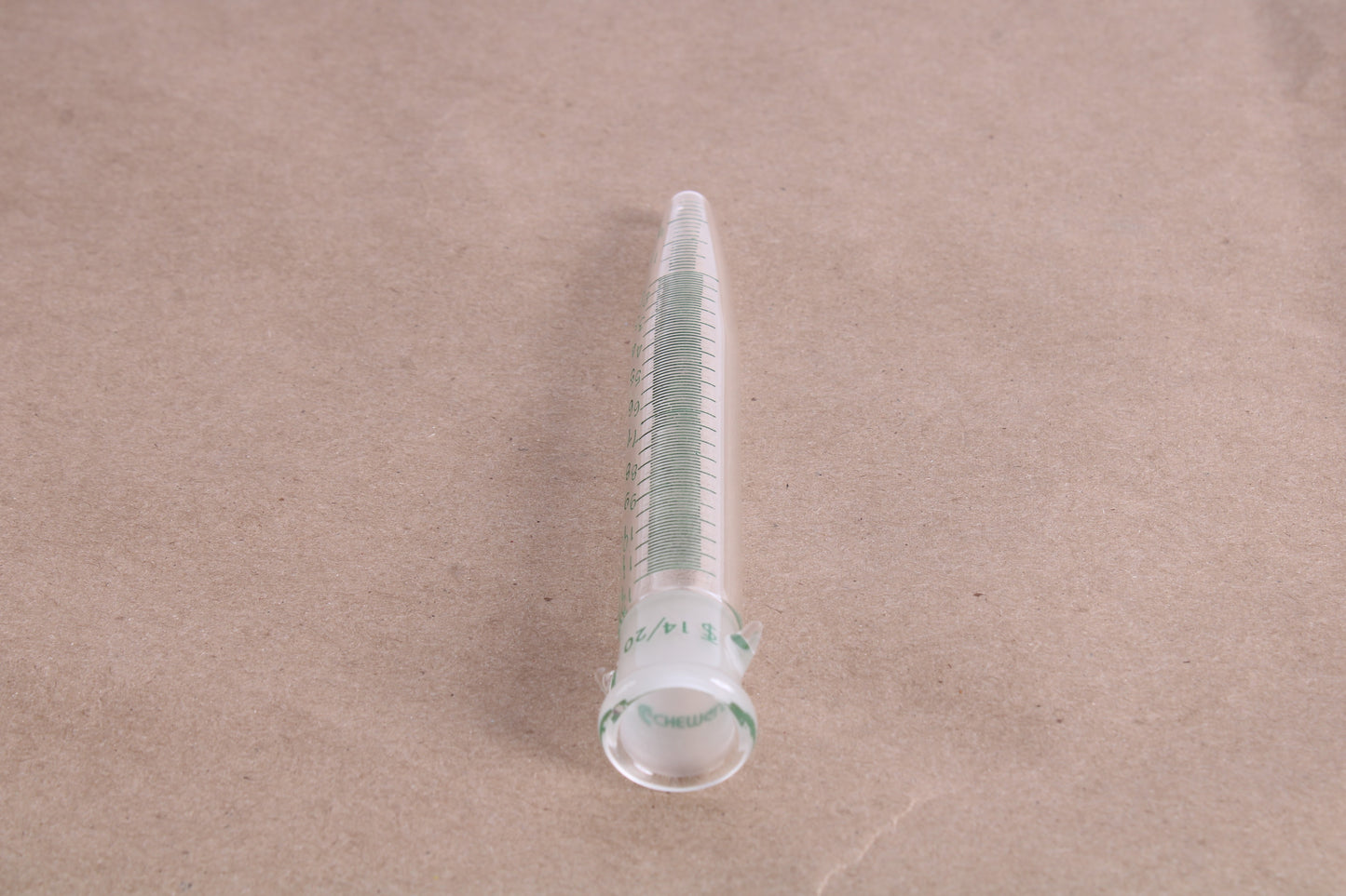 Chemglass 12mL 14/20 Tube Distilling Receiver Graduated 135mm Height C ...