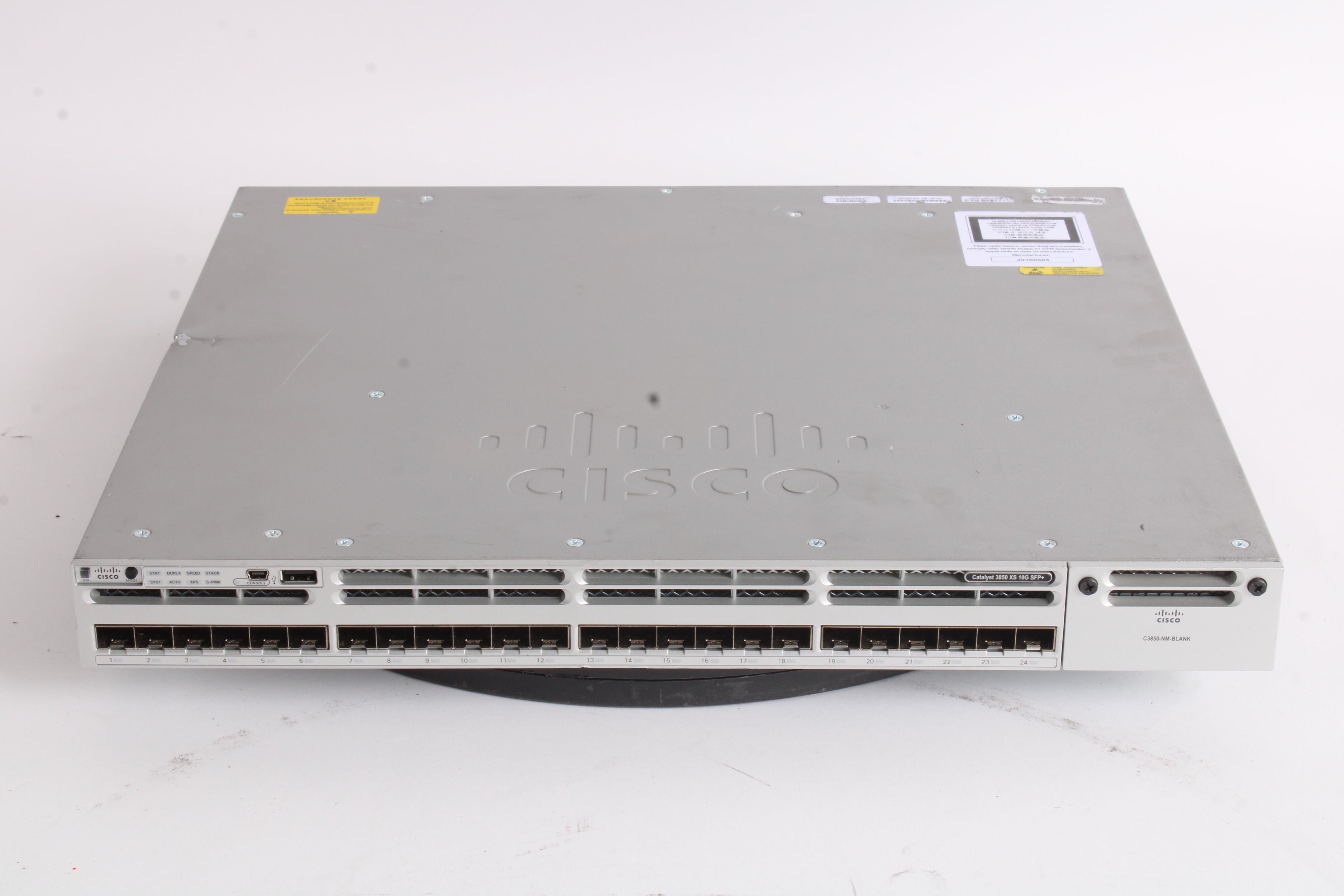 Cisco Catalyst 3850 XS 10G SFP+ 24-Port Network Switch WS-C3850-24XS-E ...