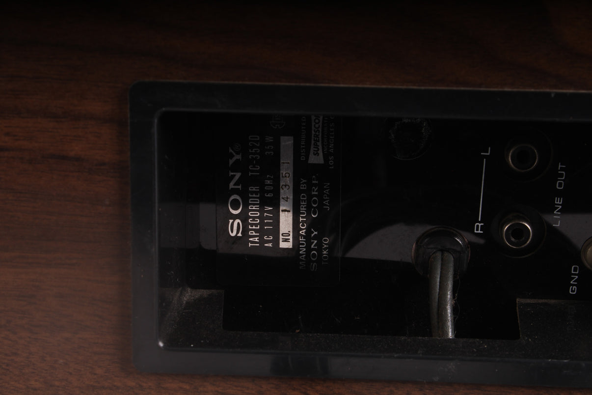 Sony TC-352D Reel to Reel Tape Deck Recorder - AS IS – NTC Tech