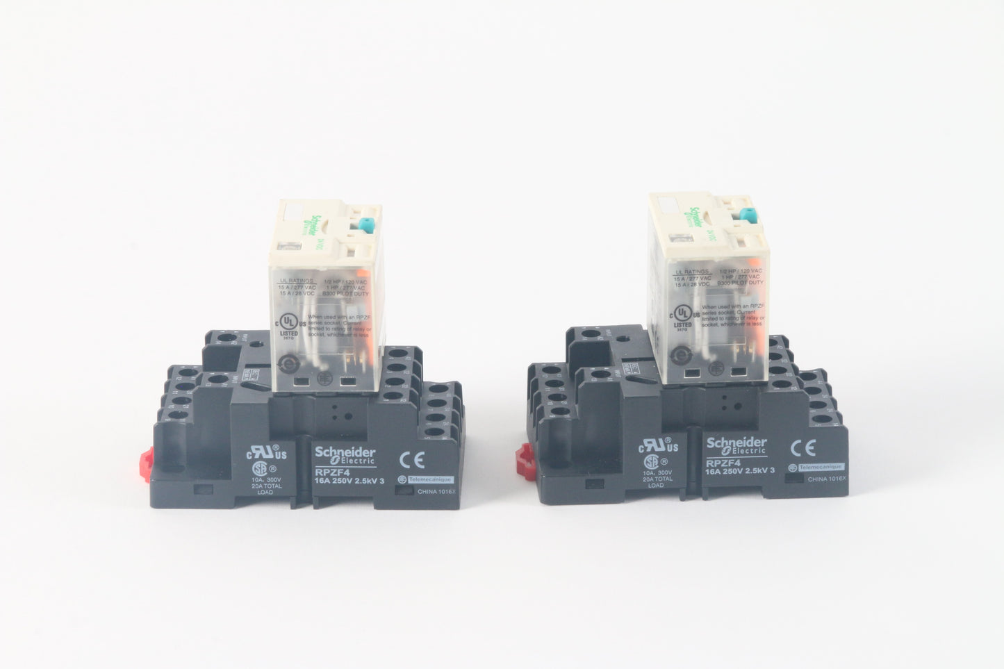 Schneider Electric RPM42BD Relay W/ RPZF4 Base Lot of 2 – NTC Tech