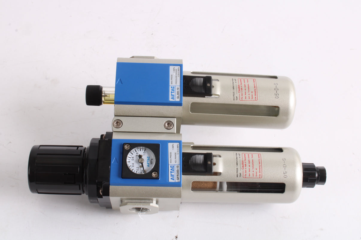 Airtac GFR300-10 Port 3/8" BSP Pneumatic Filter Regulator W/ GL300-10 ...