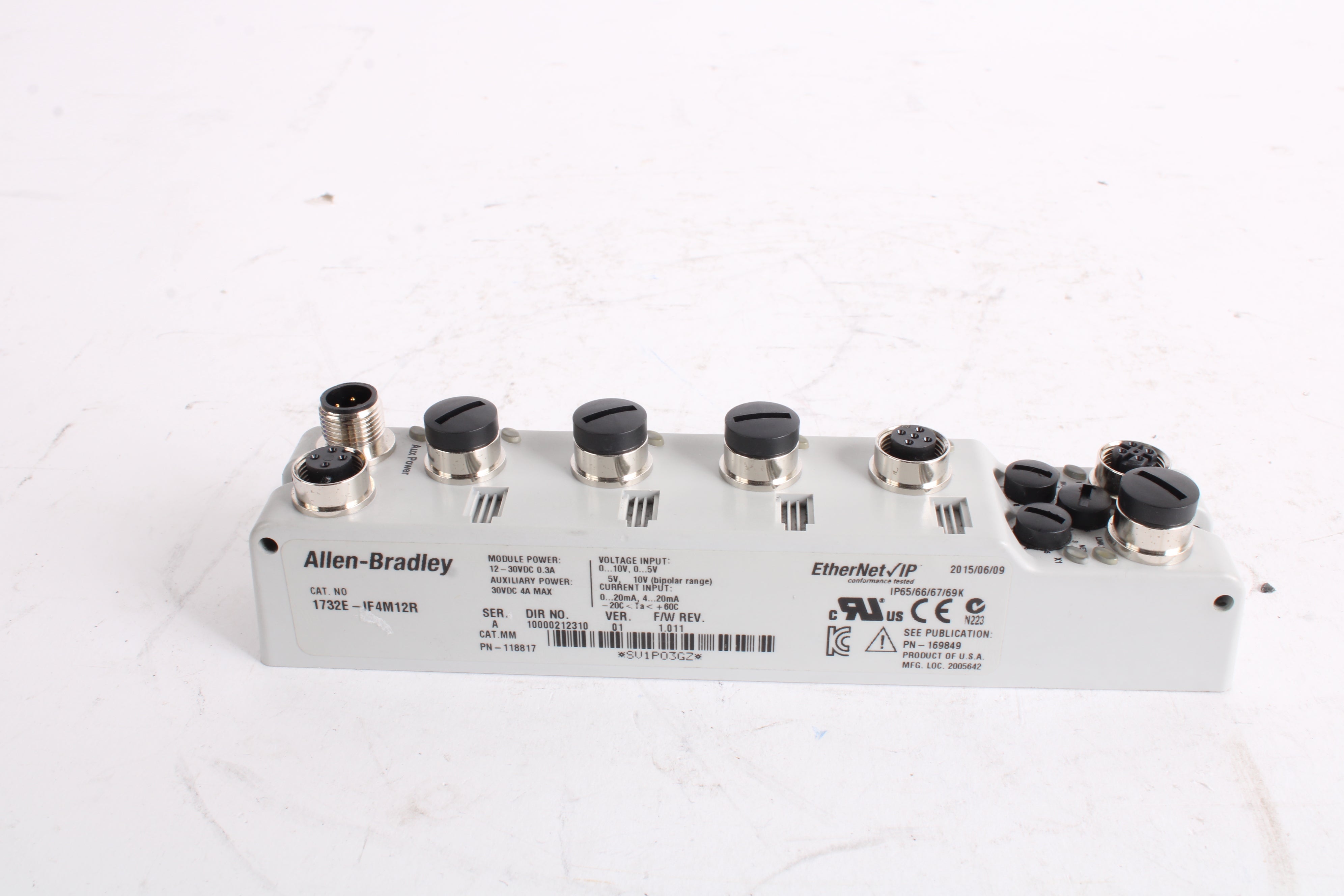 Allen Bradley 1732E-IF4M12R ArmorBlock Dual-Port EtherNet/IP 4Point An ...