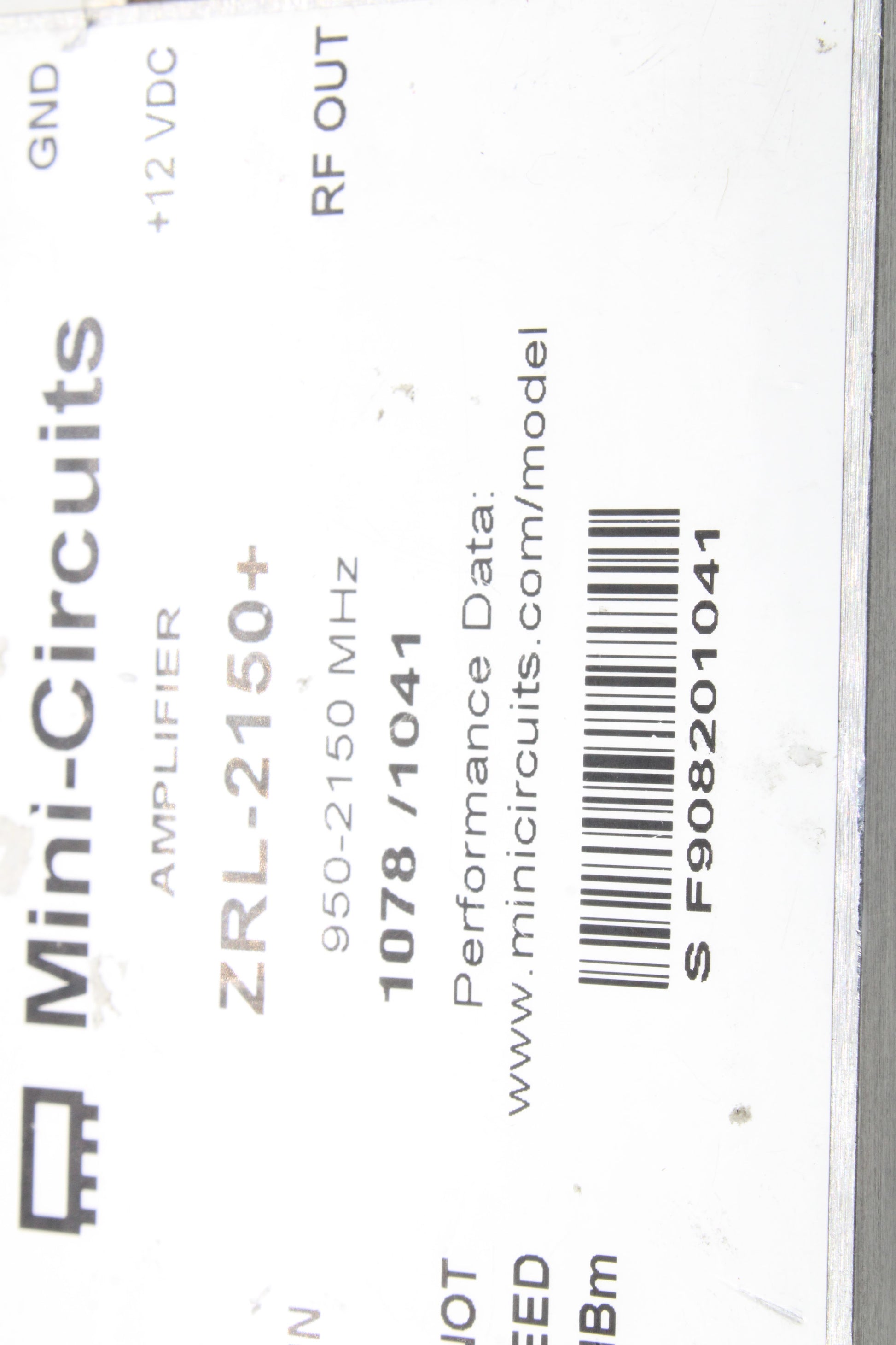 Mini-Circuits ZRL-2150+ 950-2150 MHz Low Noise Amplifier – NTC Tech