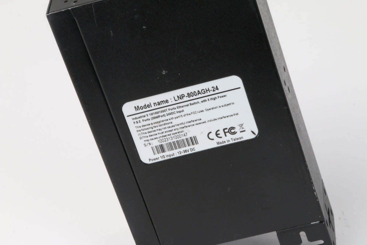 Antaira LNP-800AGH-24 Industrial 8 10/100/1000T Ports Ethernet Switch ...