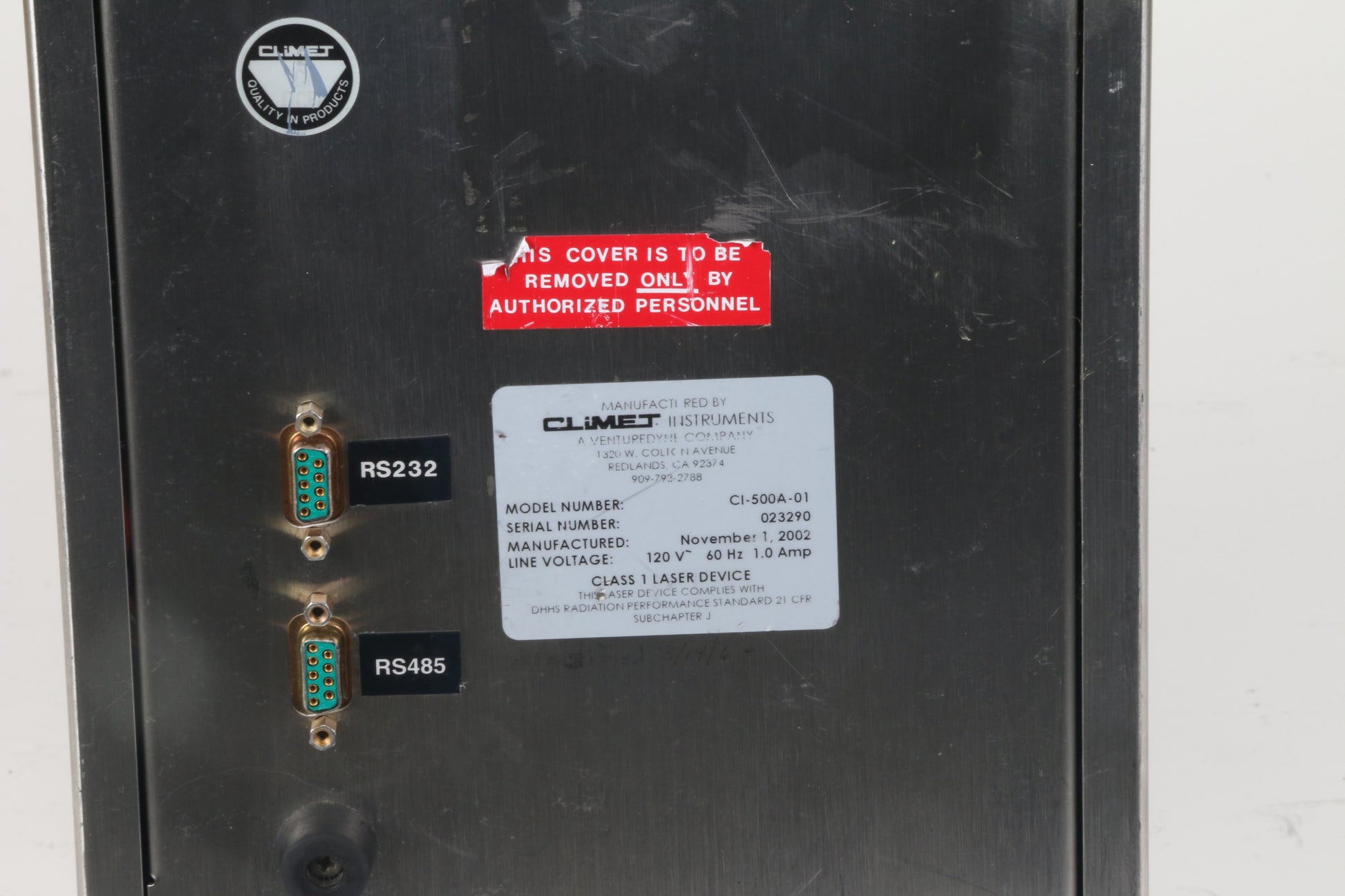 AS IS Climet CI-500A-01 CI-500 Portable Laser Particle Counter – NTC Tech