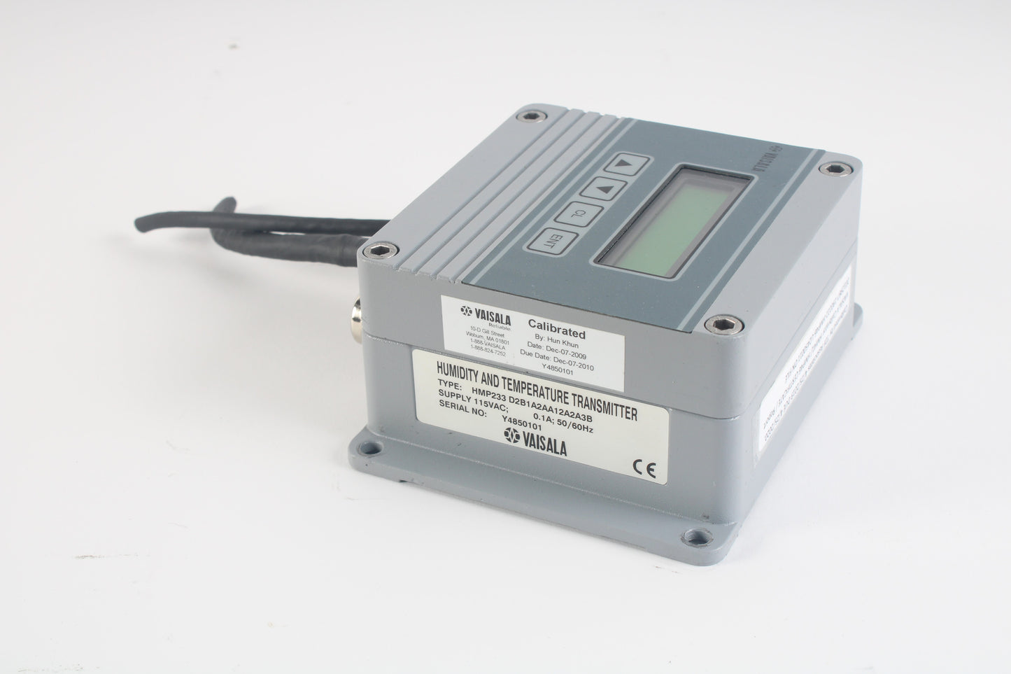 Vaisala HMP233 D2B1A2AA12A2A3B Humidity and Temperature Transmitter 24 ...