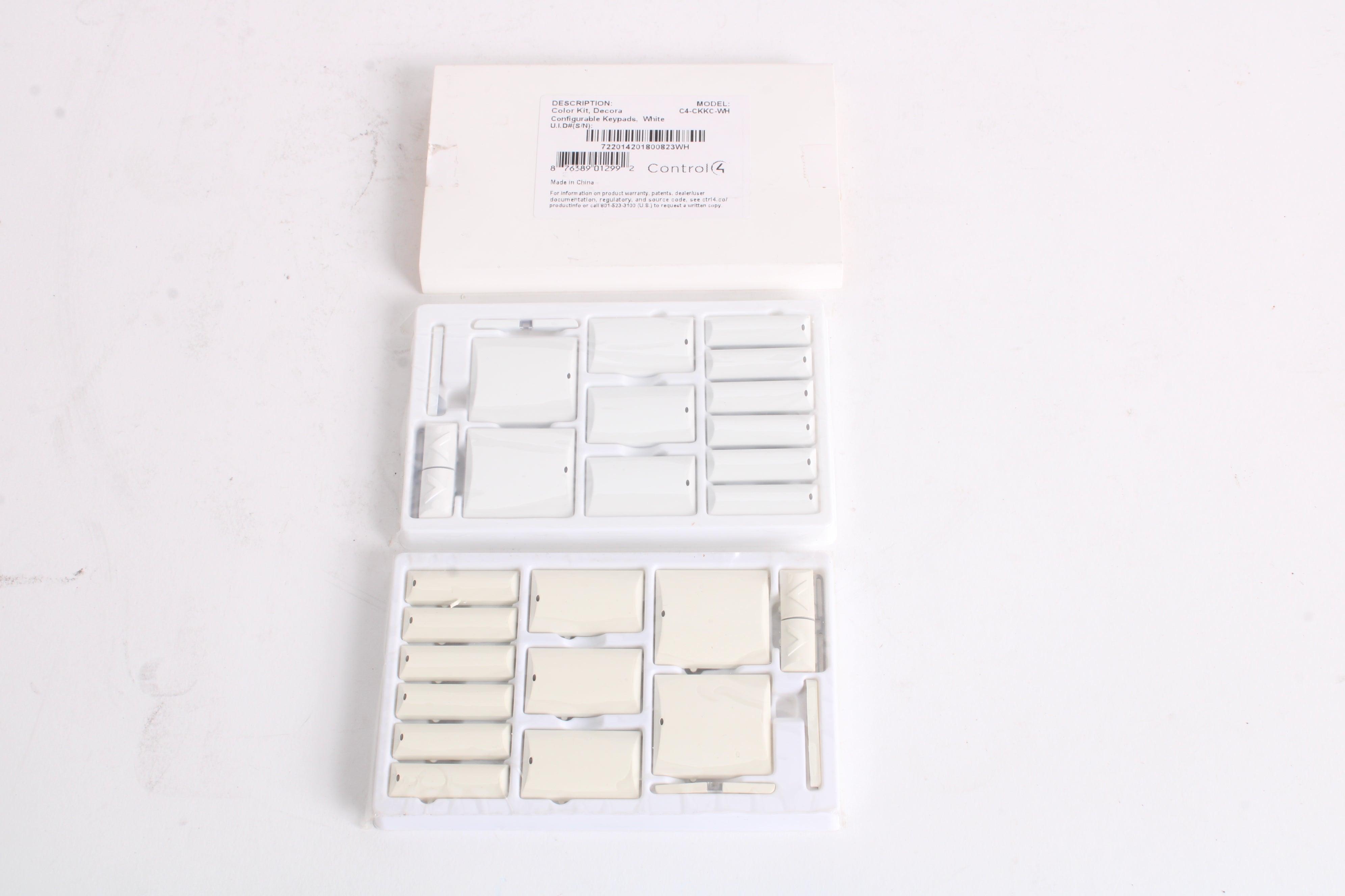 Control4 C4-CKKC Color Kit Configurable Key Pad Lot of 2 1x White and ...