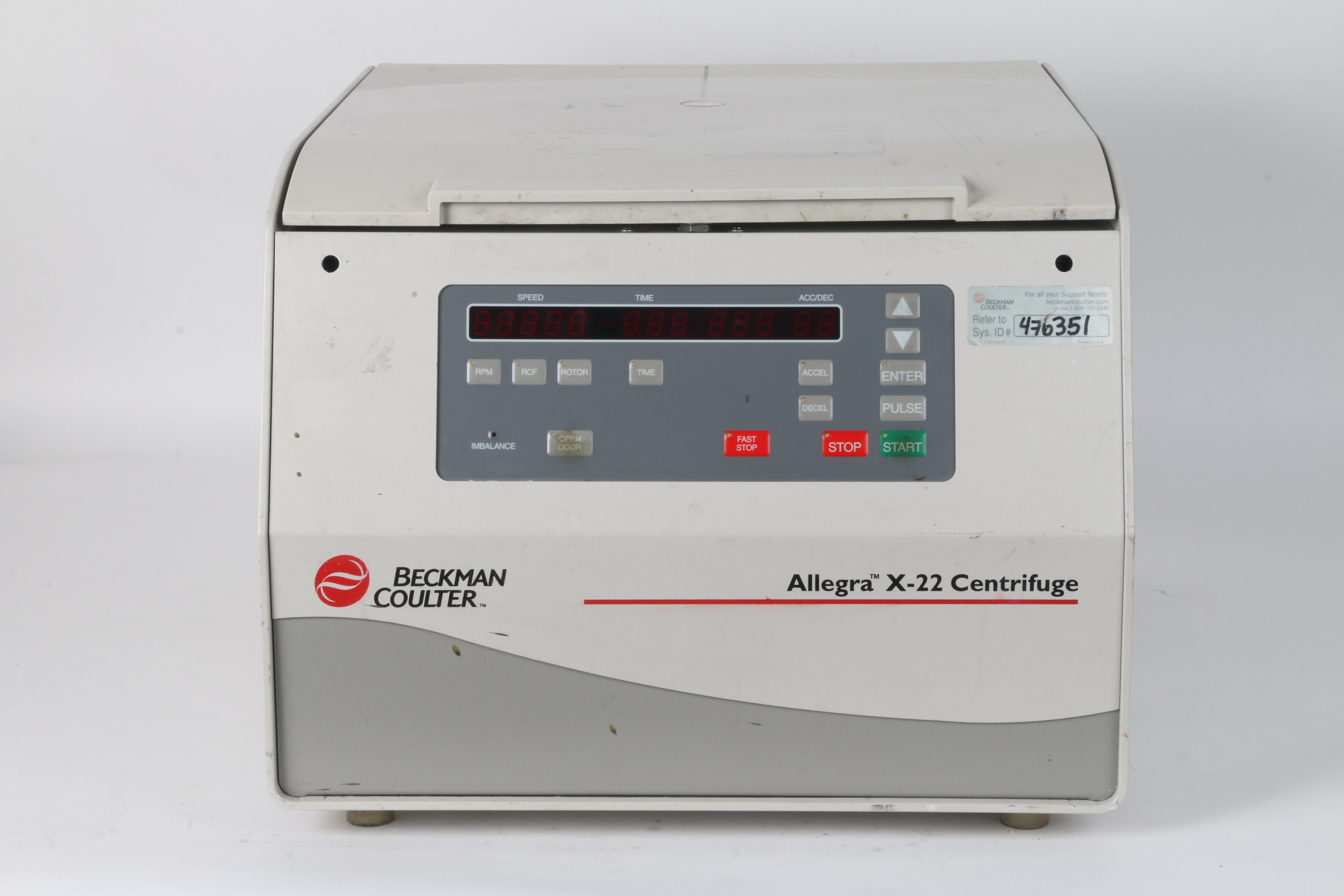 Beckman Coulter Allegra X-22 Centrifuge, 4200 RPM 392184 - AS IS – NTC Tech