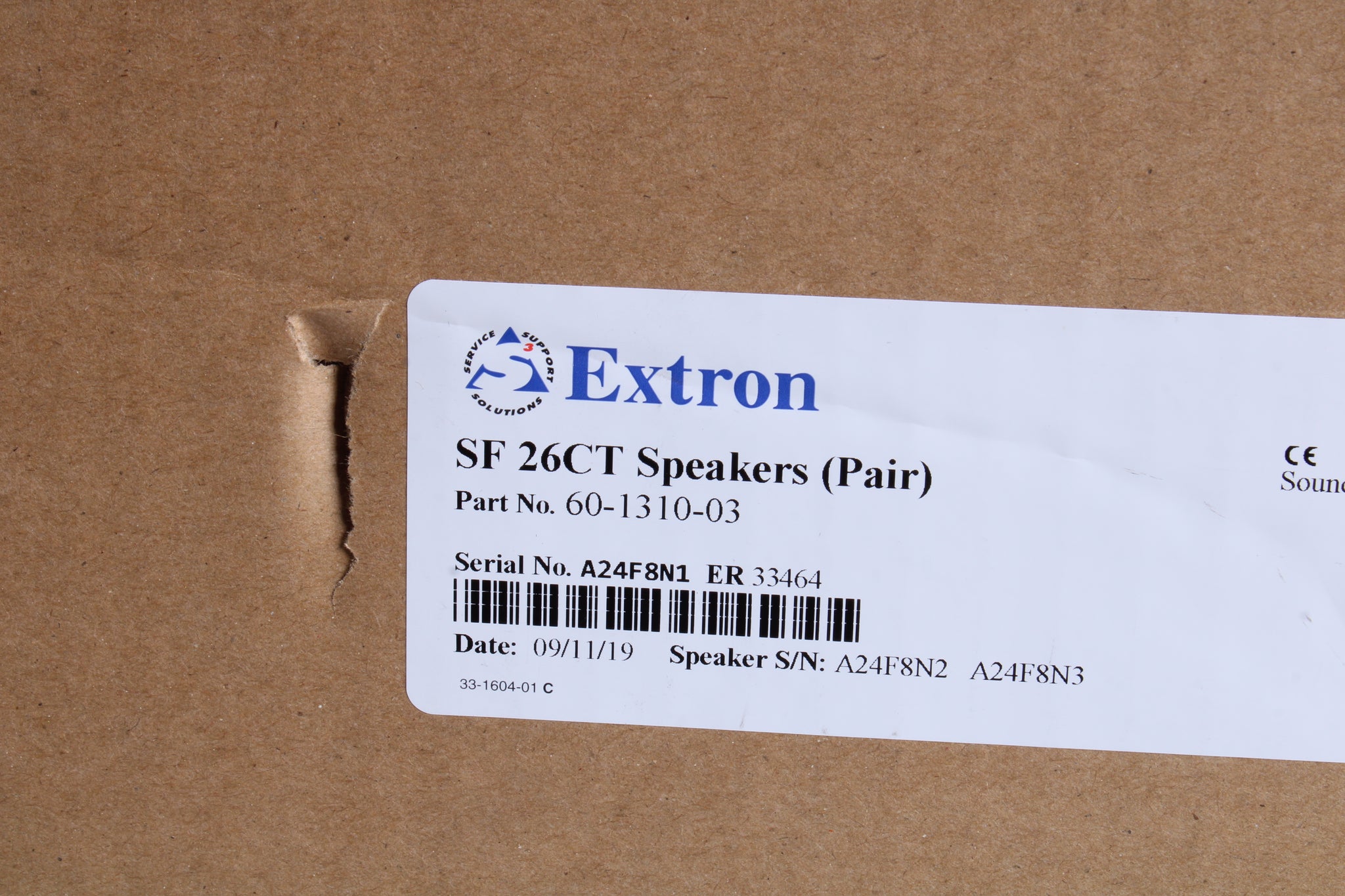 Extron SF 26CT 6.5" Two-Way Ceiling Speaker (Pair) 60-1310-03 - NEW ...