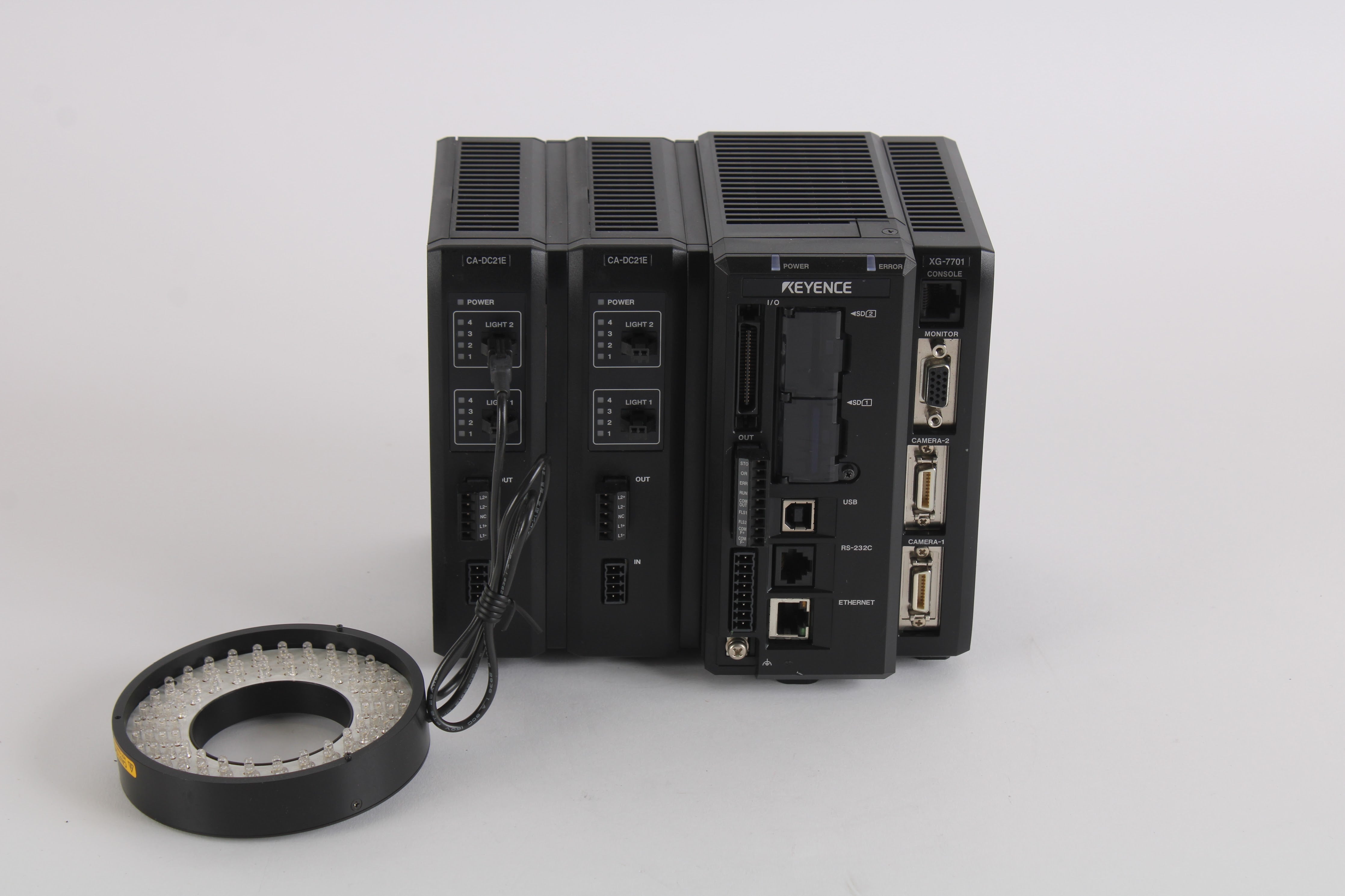 Keyence XG-7701 Multi-Camera Imaging W/2x CA-DC21E LED Illumination Co – NTC Tech