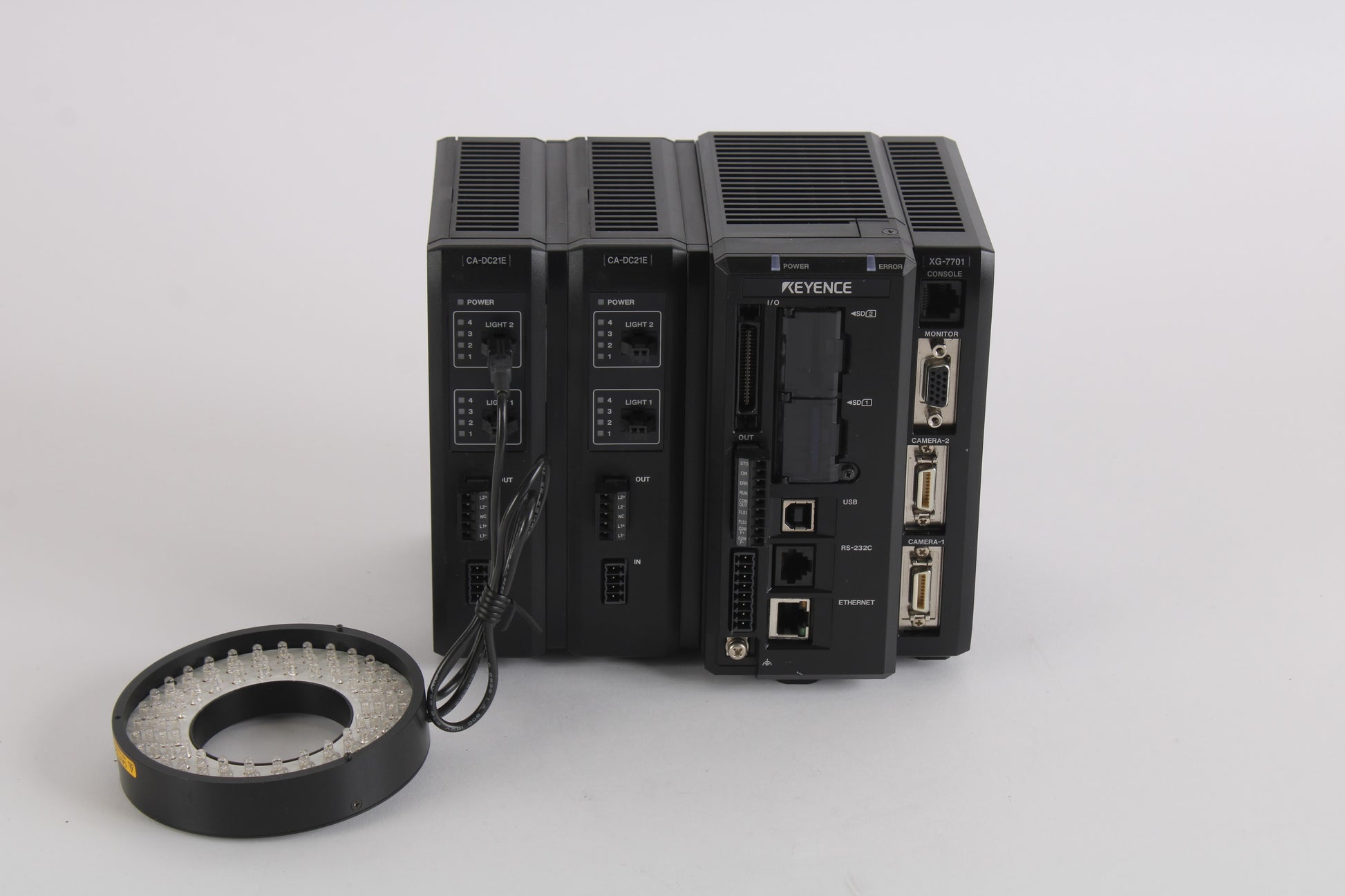 Keyence XG-7701 Multi-Camera Imaging W/2x CA-DC21E LED Illumination Co – NTC Tech