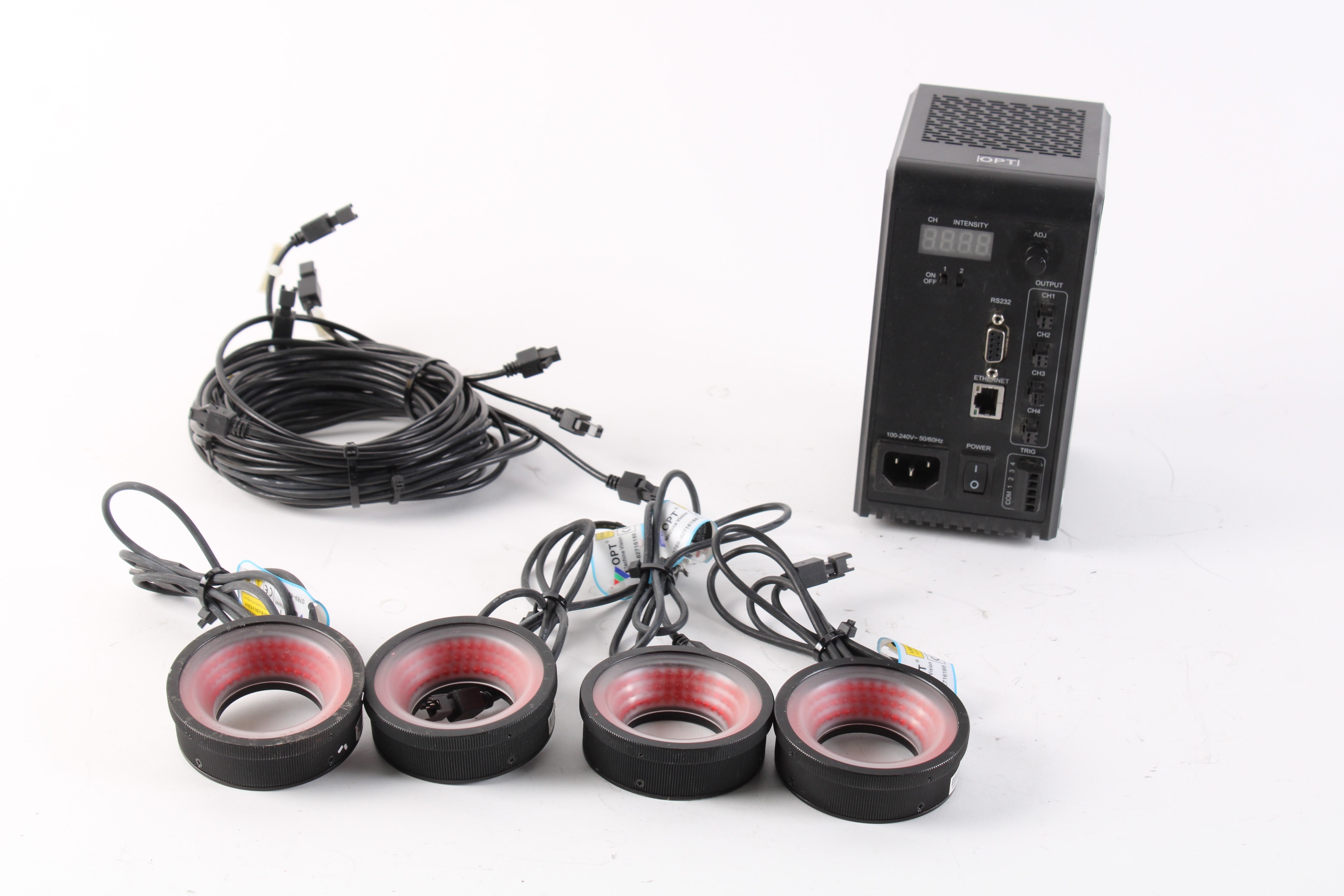 Opt OPT-DCA24E-4 LED Lighting Controller W/4x OPT-LXTG8020-V5-W - 4x E ...