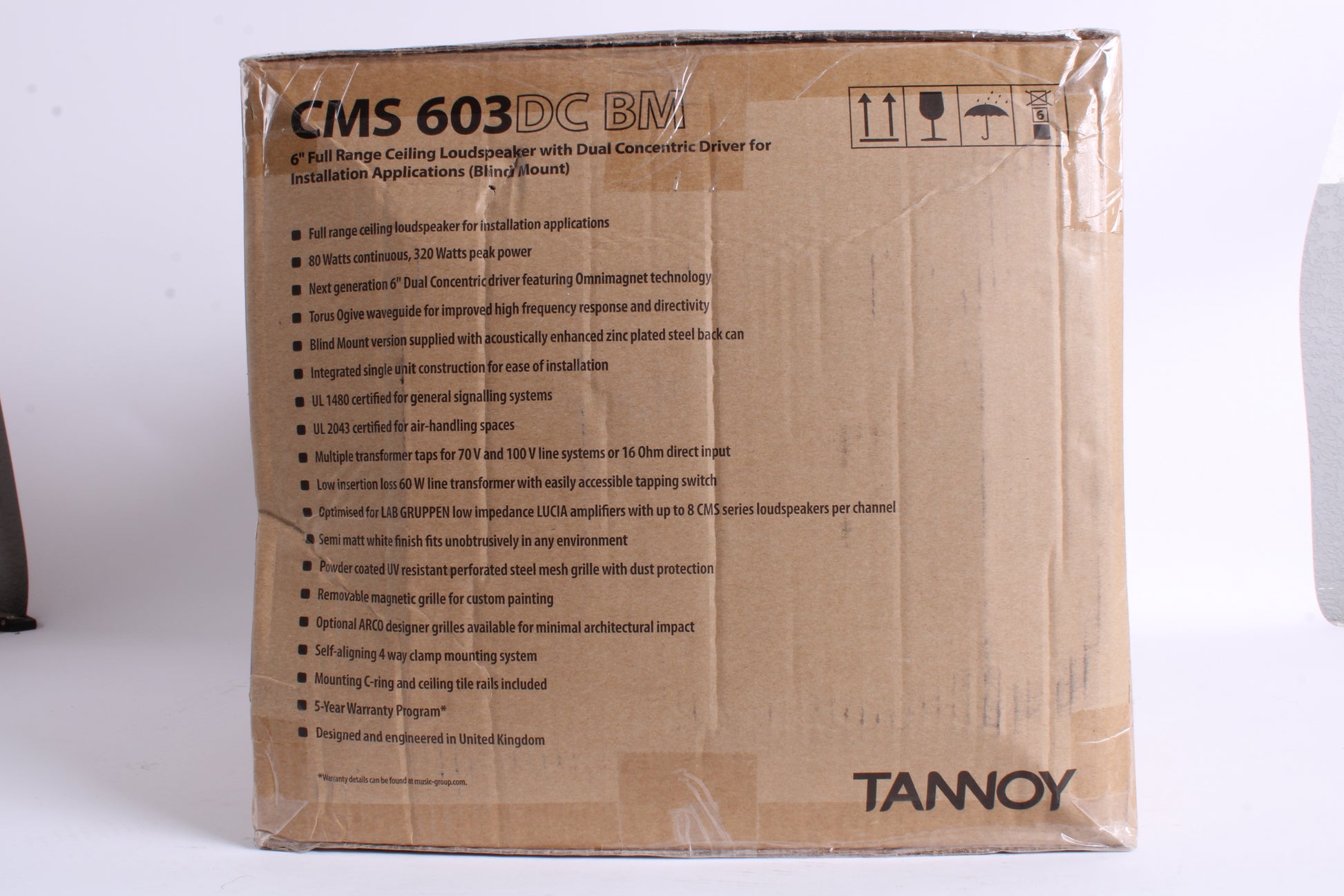 Tannoy CMS 603DC BM 6" FullRange Ceiling Loudspeaker Dual Concentric D – NTC Tech