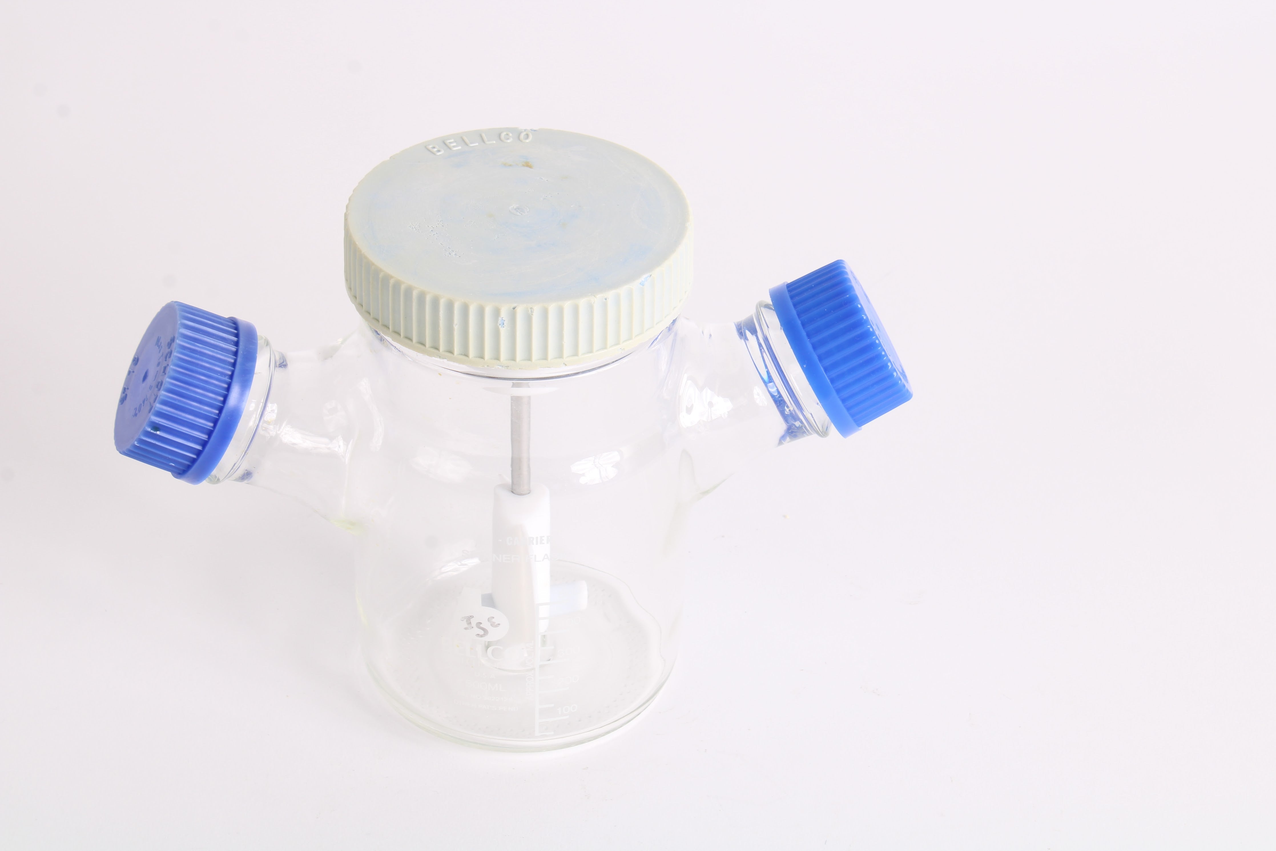 Bellco Biotechnology 500mL Micro Carrier Spinner Flask W/ PTFE Impelle ...