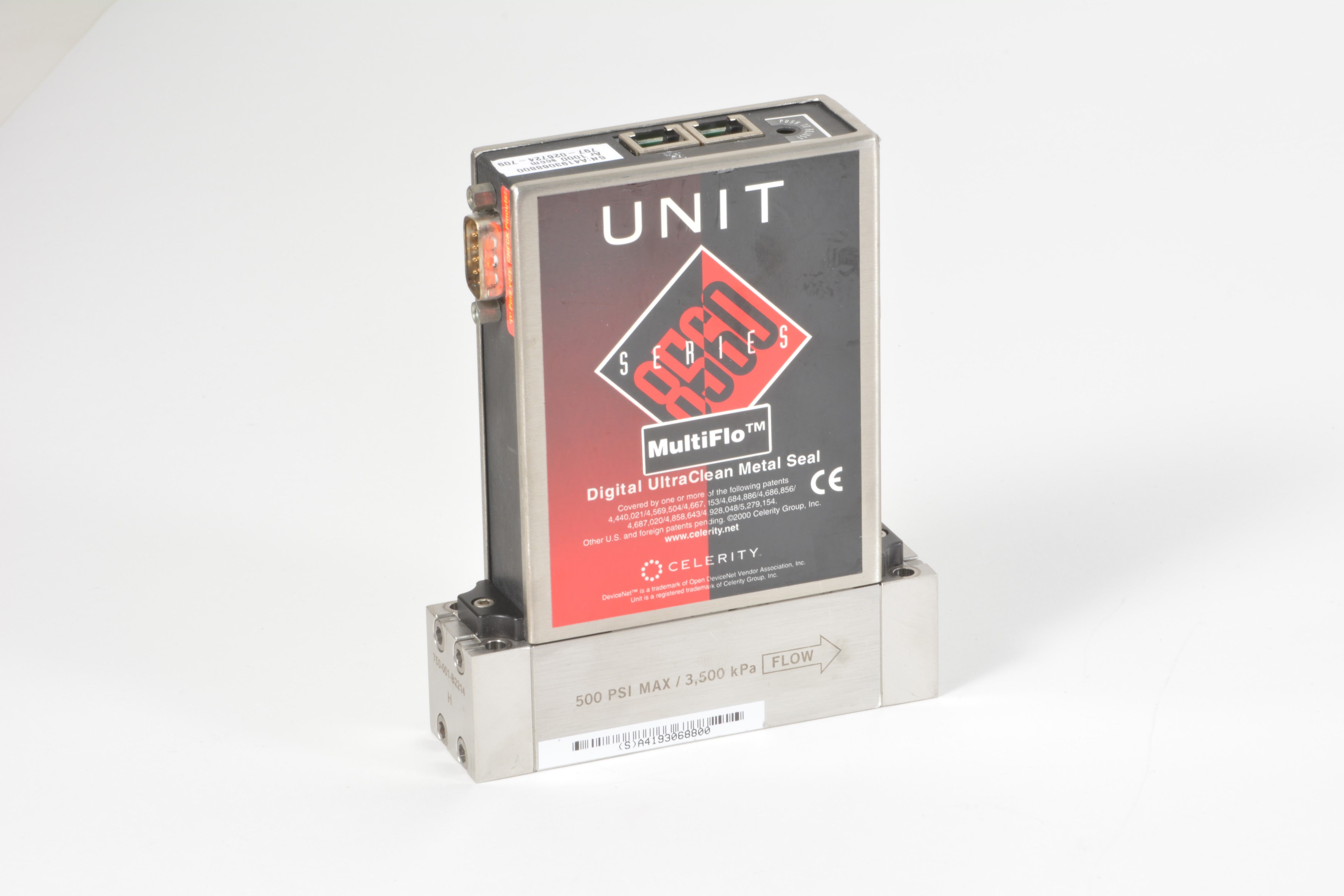 Celerity Unit UFC-8561C SIH4 500 sccm 500cc 3030-14395 Mass Flow Contr ...