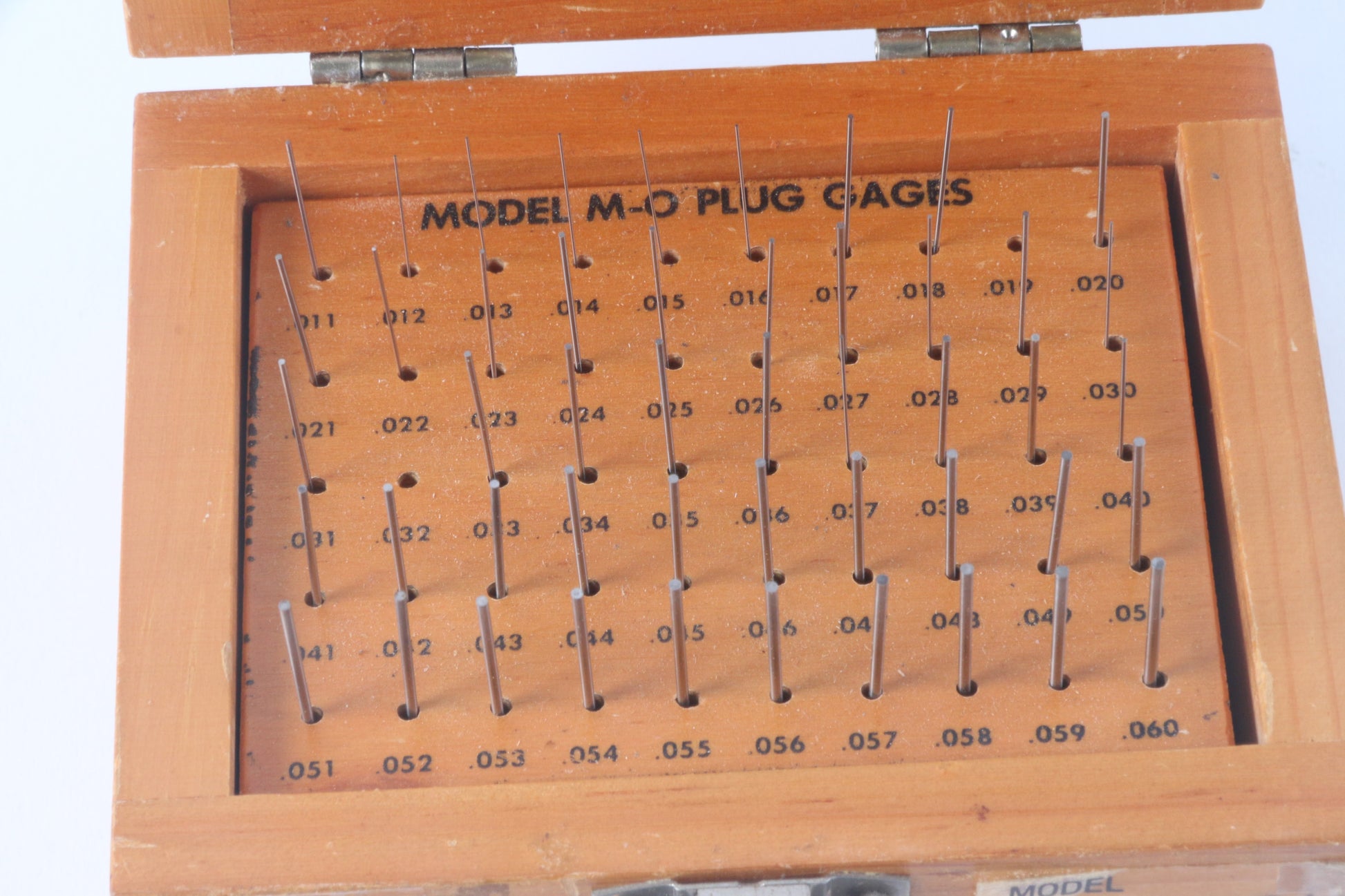 Meyer M-0 Plug Gage Set .011 - .060 in Wood Box - Complete Set – NTC Tech