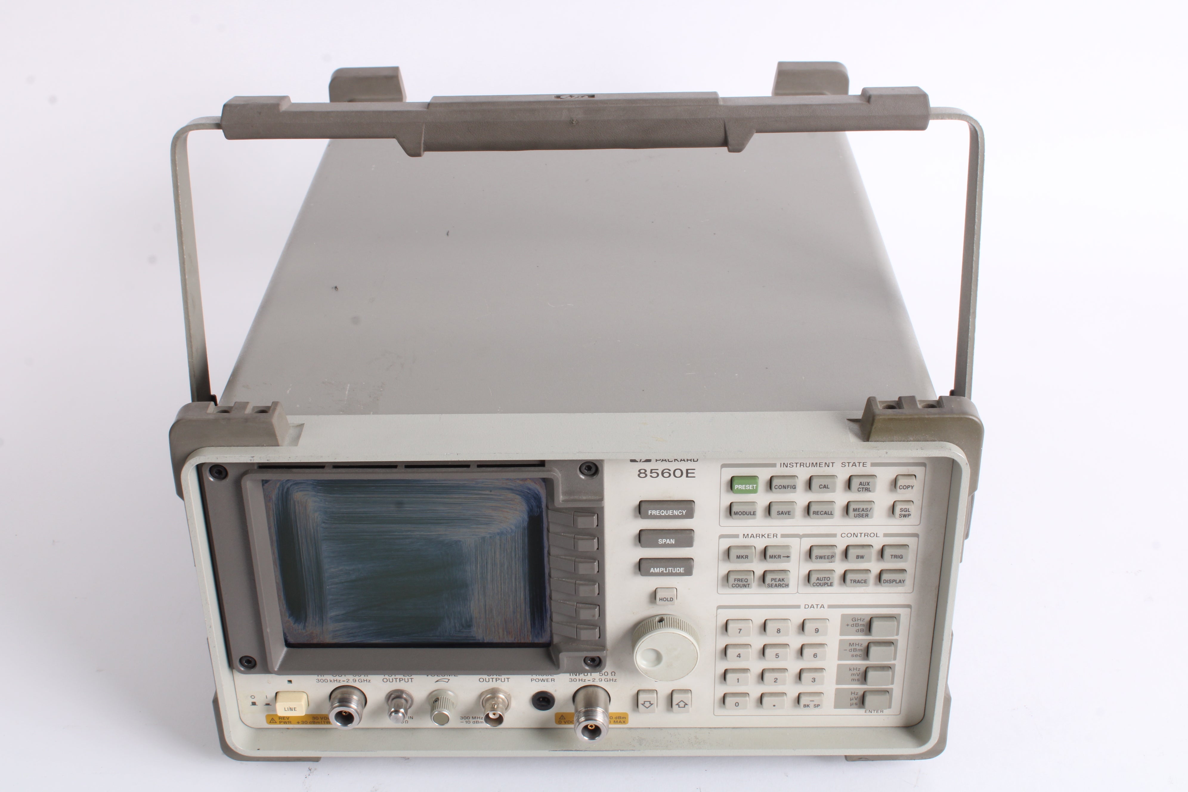 HP 8560E RF Spectrum Analyzer 30Hz-2.9GHz - Dim Display, OPT 002, Trac ...