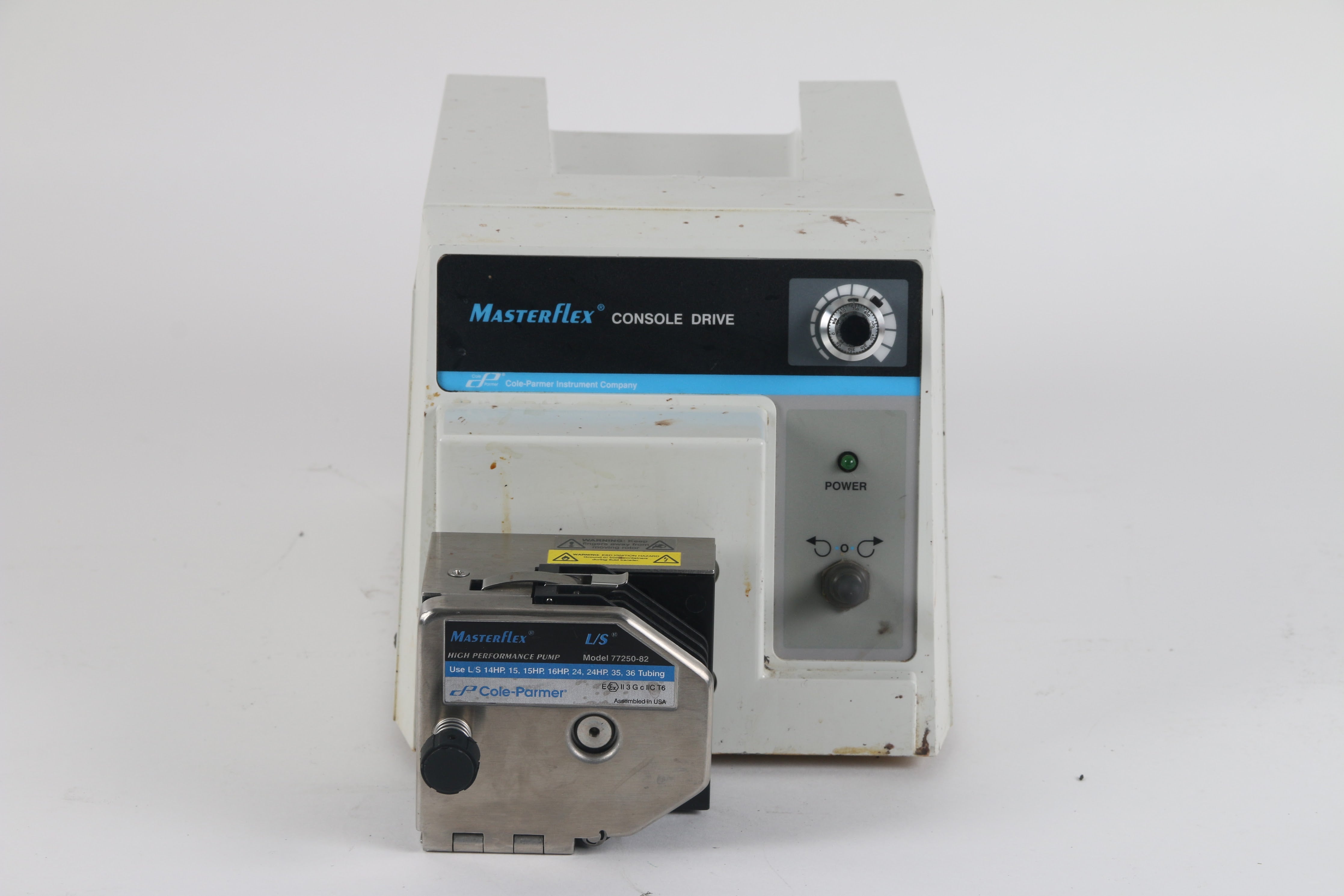 Cole-Parmer Masterflex 77521-50 Console Drive W/ MasterFlex Pump 77250 ...