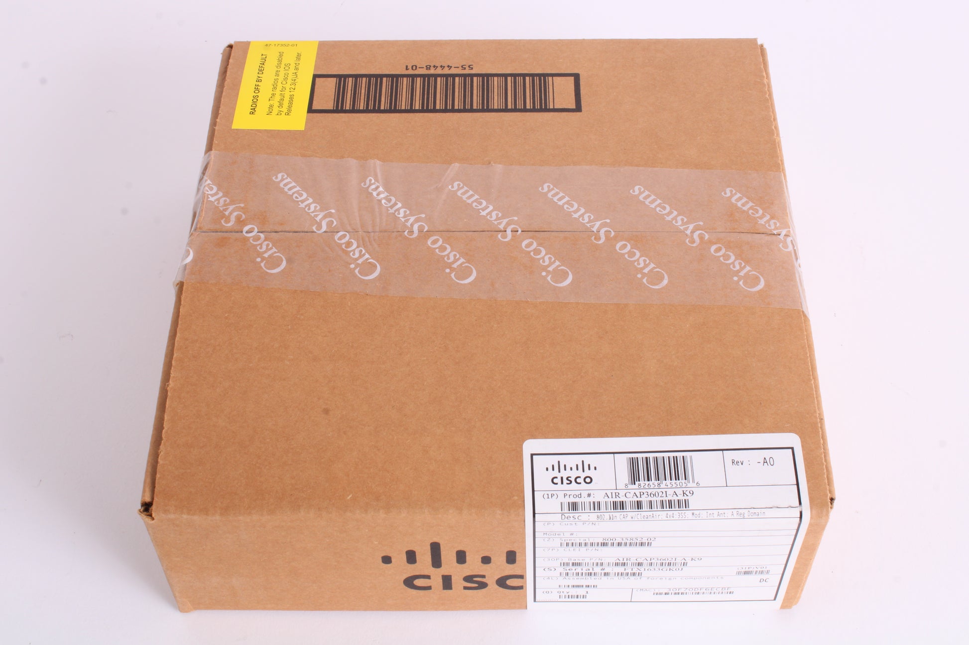 Cisco AIR-CAP3602I-A-K9 Aironet 3602 Wireless Access Point - NEW – NTC Tech