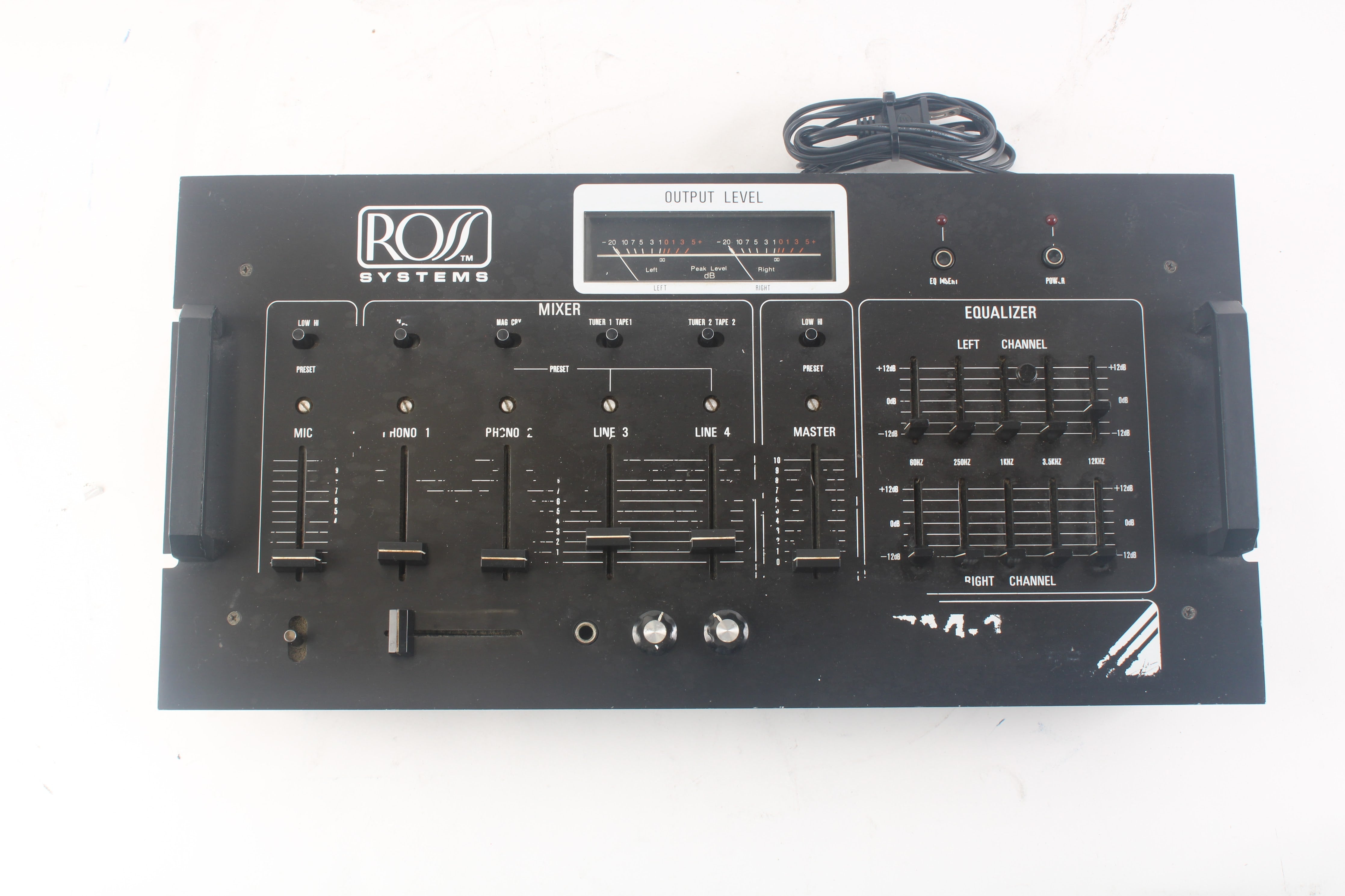 Ross Systems DM-1 Professional Studio DJ Stereo Audio Mixer Console ...